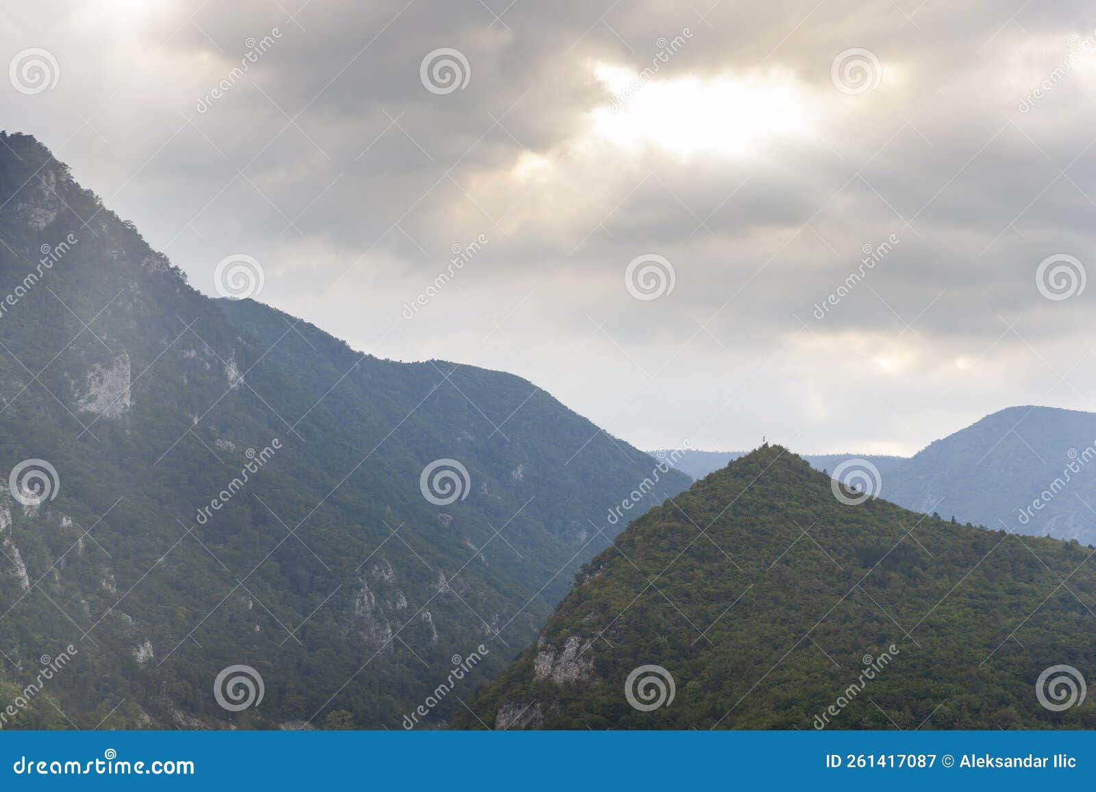 Tara Mountain Peaks with Amazing Sky at Sunset Stock Image - Image of ...