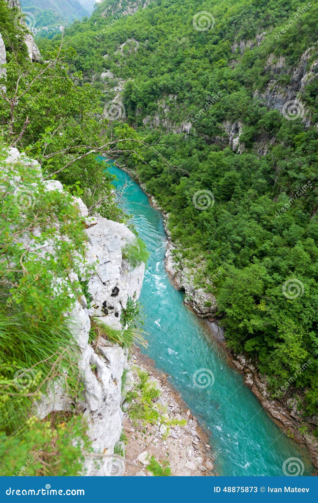 Tara River Canyon, Montenegro Stock Image - Image of turquoise ...