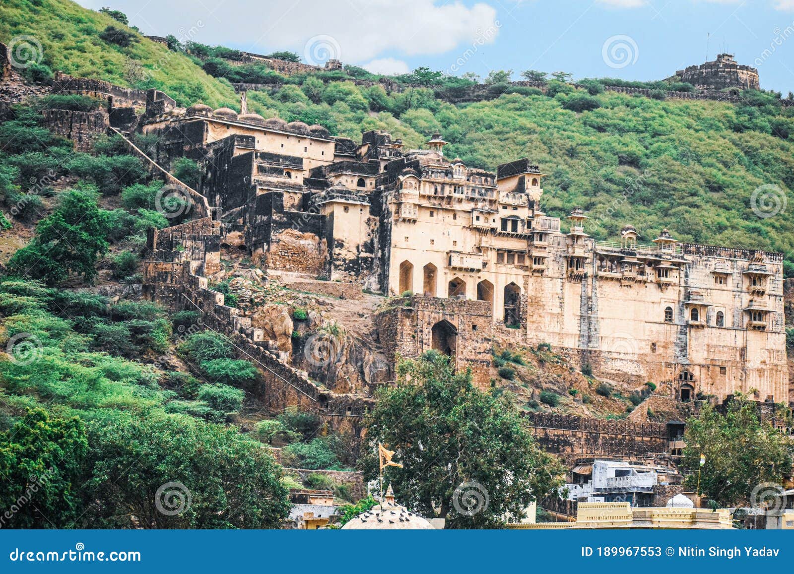 Taragarh Fort Situated at Bundi City Rajasthan Stock Image - Image of ...