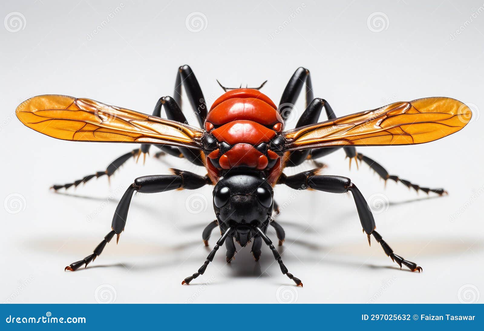 Tarantula Hawk Wasp on Transparent Backdrop -Generative Ai Stock ...