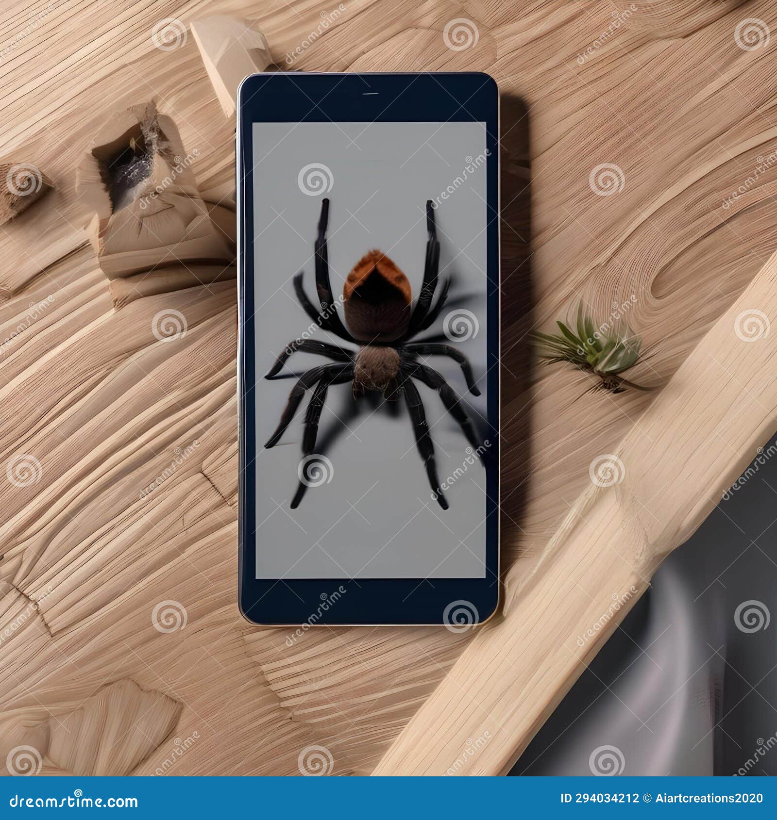 A Tarantula Using a Tablet As a Touchscreen To Create Digital Spider ...