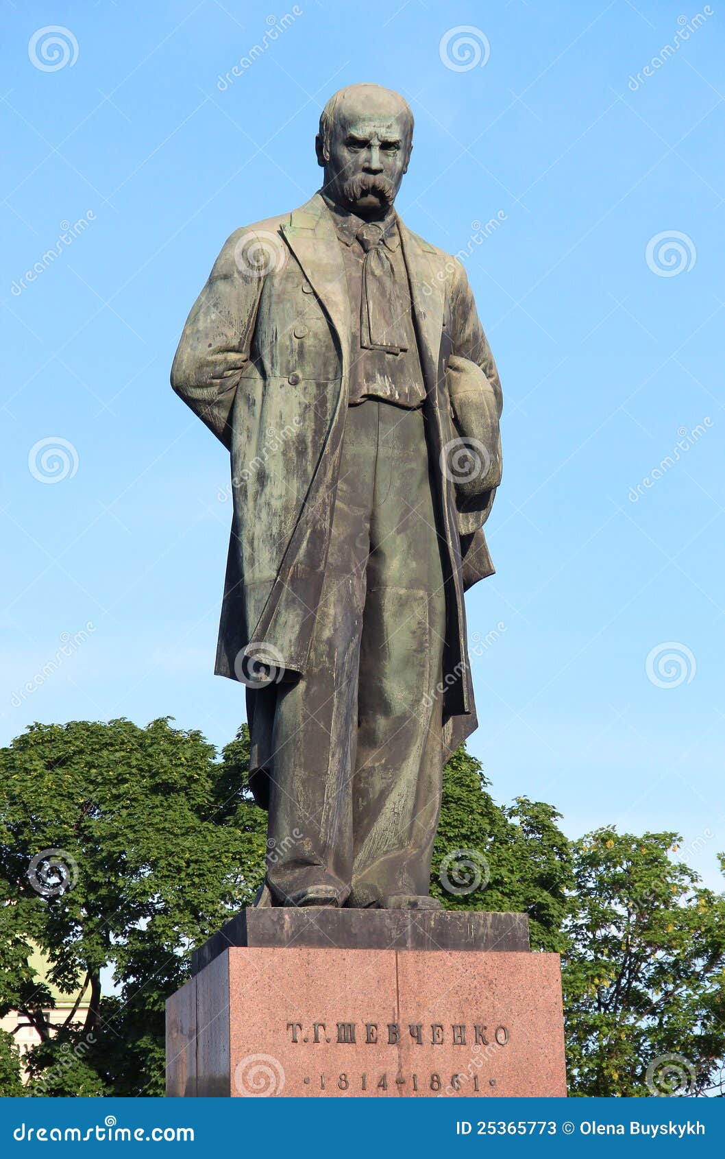 Taras Shevchenko Monument, Kyiv, Ukraine Stock Image - Image of place ...