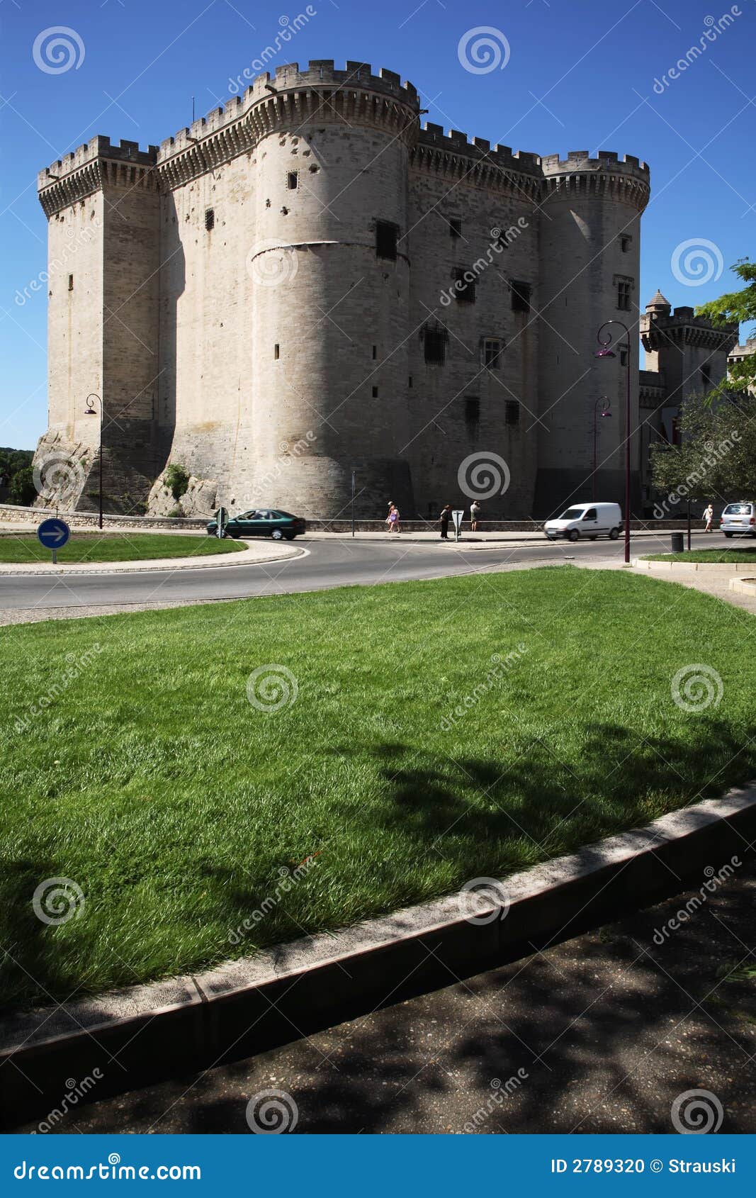 Tarascon Castle stock photo. Image of blue, tower, mansion - 2789320