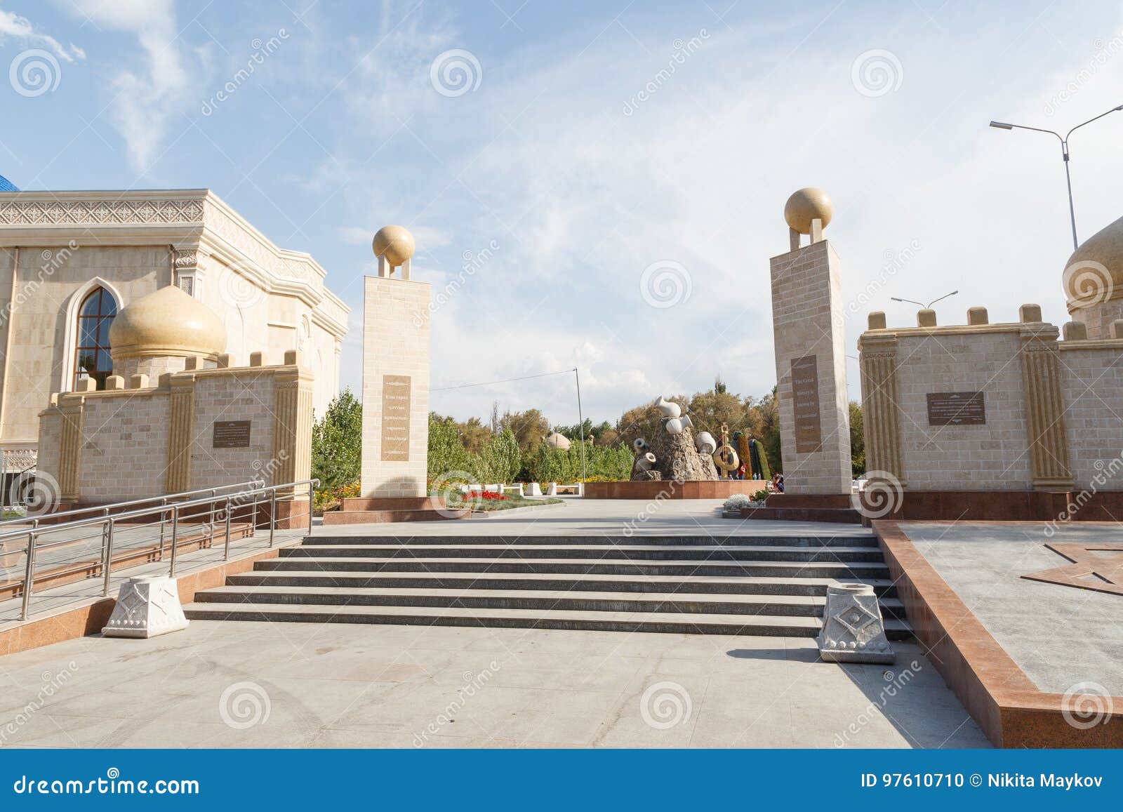 Taraz, Kazakhstan - 14 August 2016: the Architectural Ensemble ...