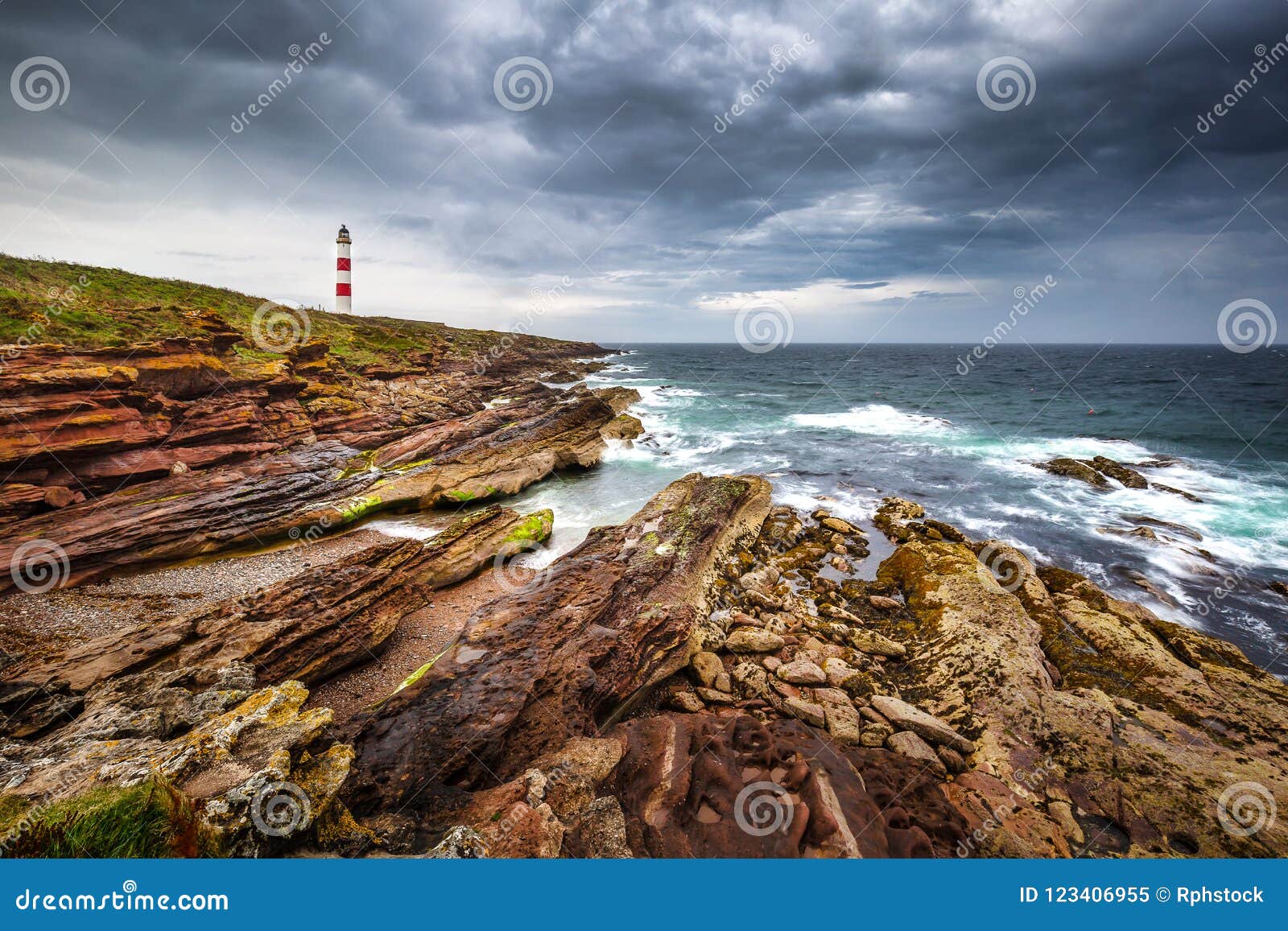Tarbat Ness Lighthouse stock image. Image of nature - 123406955