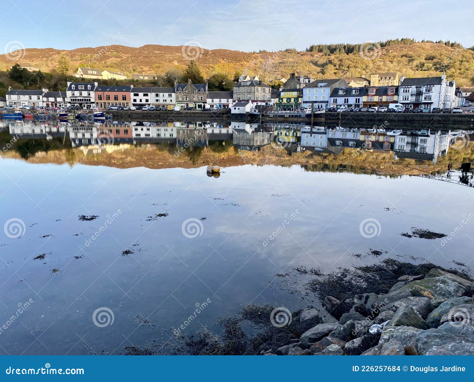 Houses By Loch Linnhe In Corran, A Village Situated On The Corran ...