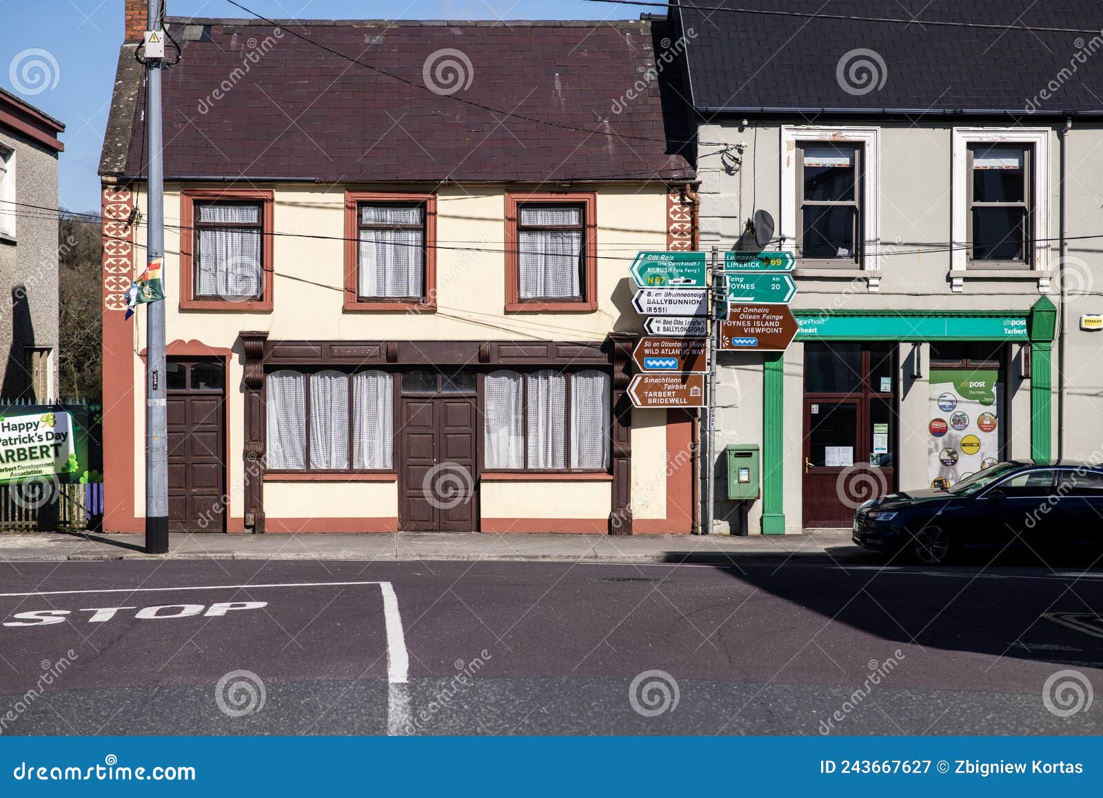 Tarbert Village in County Kerry,Tarbert,Ireland,March 18,2022 Editorial ...