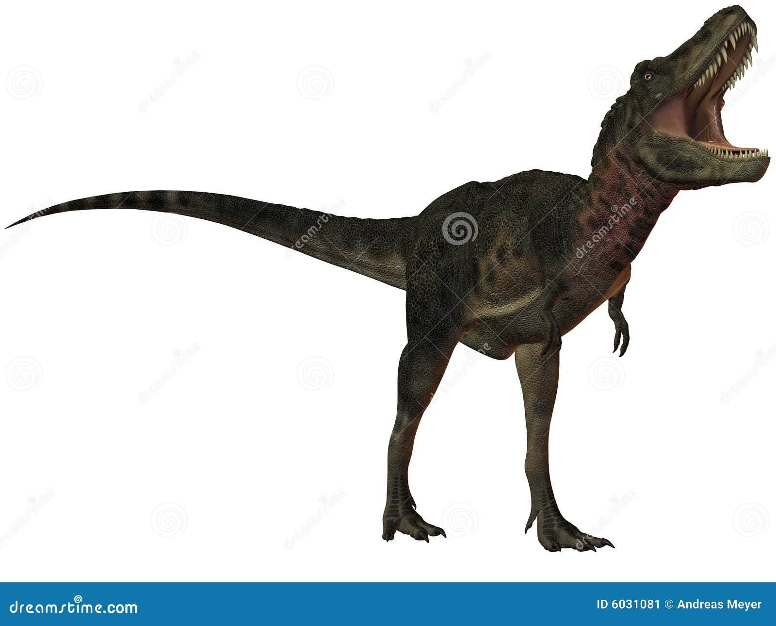 Tarbosaurus Bataar-3D Dinosaur Stock Illustration - Illustration of ...
