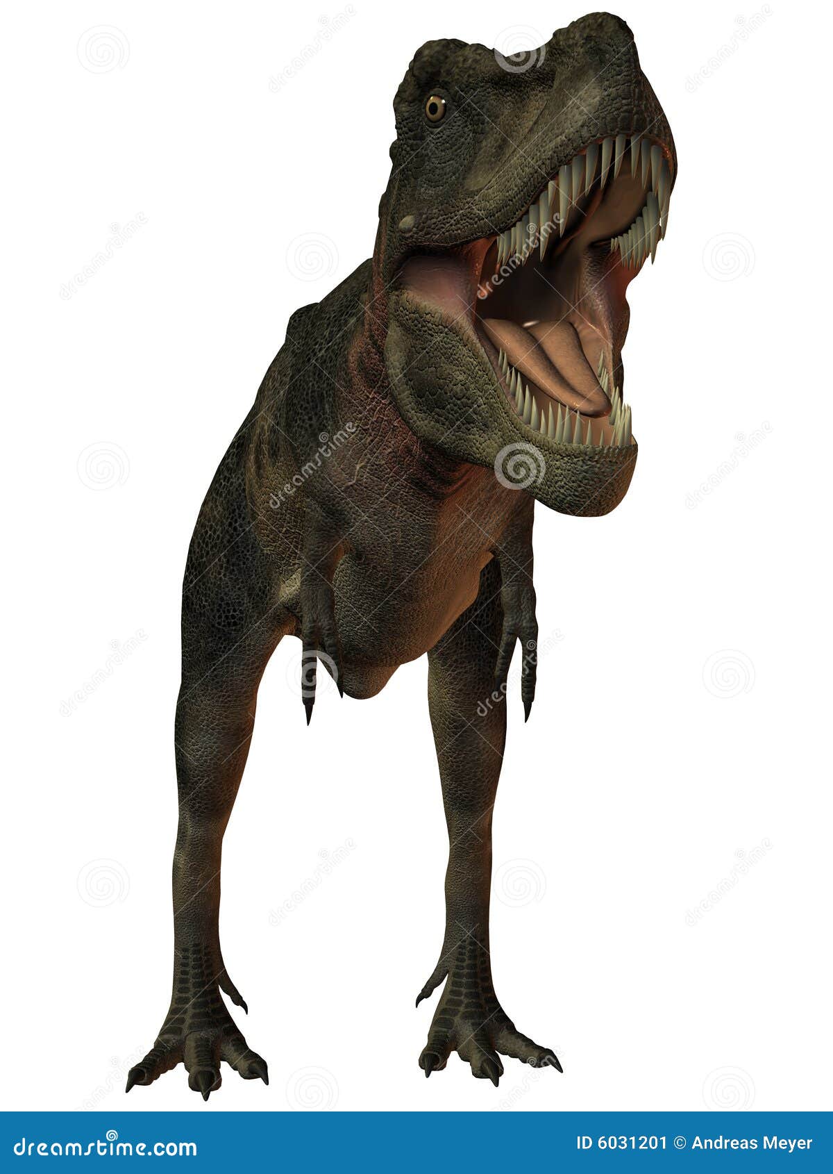 Tarbosaurus Bataar-3D Dinosaur Stock Illustration - Illustration of ...