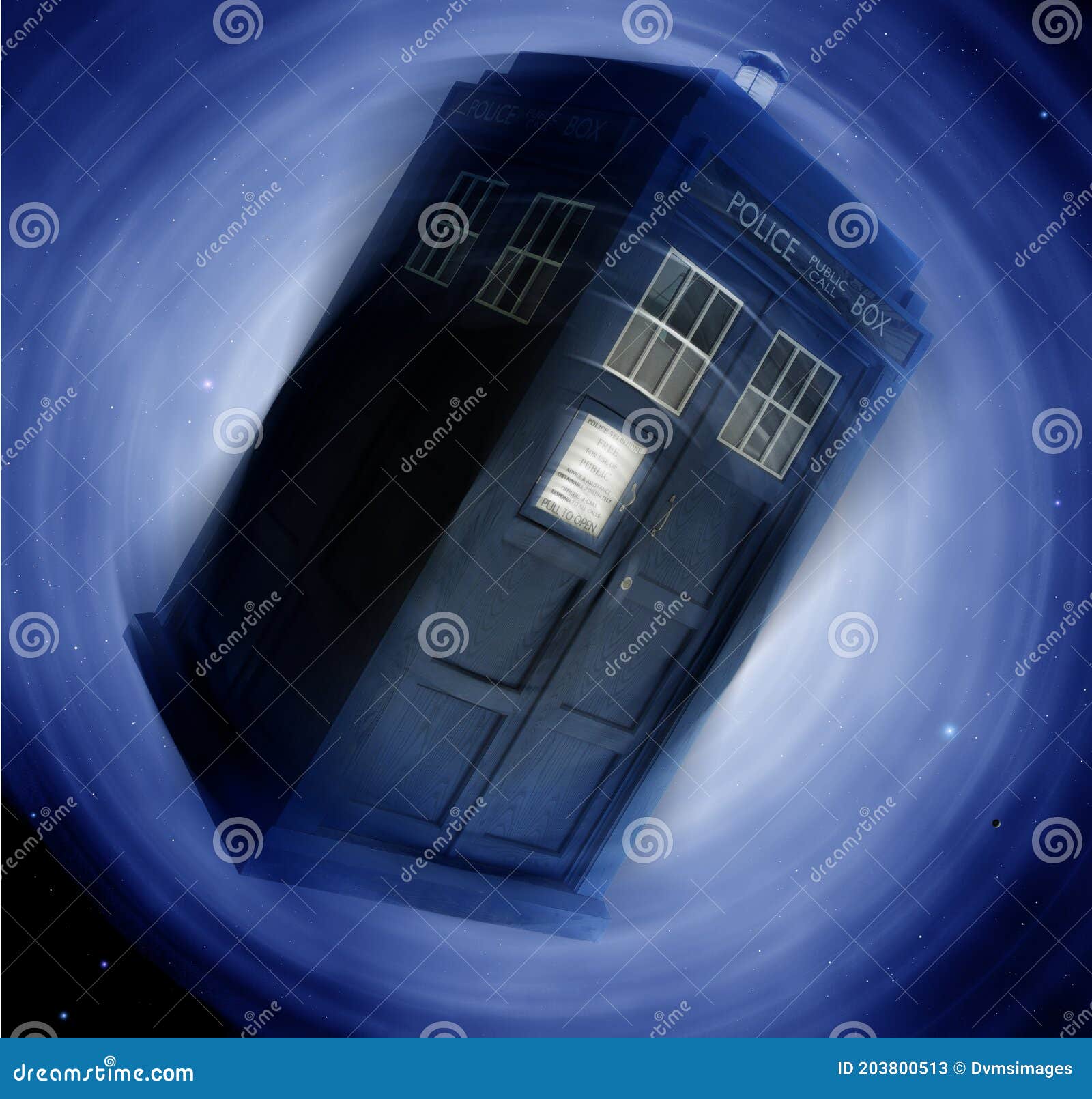 Tardis Police Box Sign Stencil