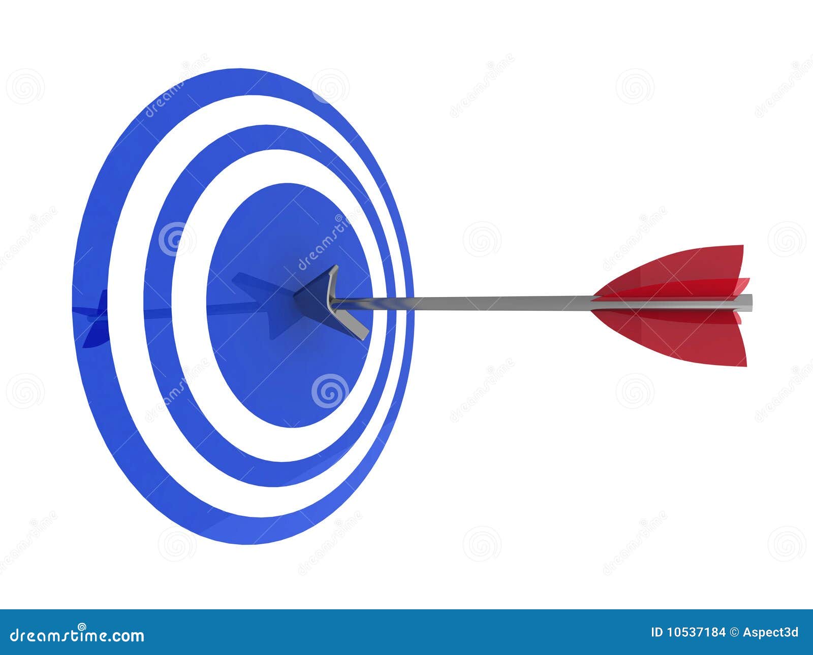 On target stock illustration. Illustration of fortune - 10537184
