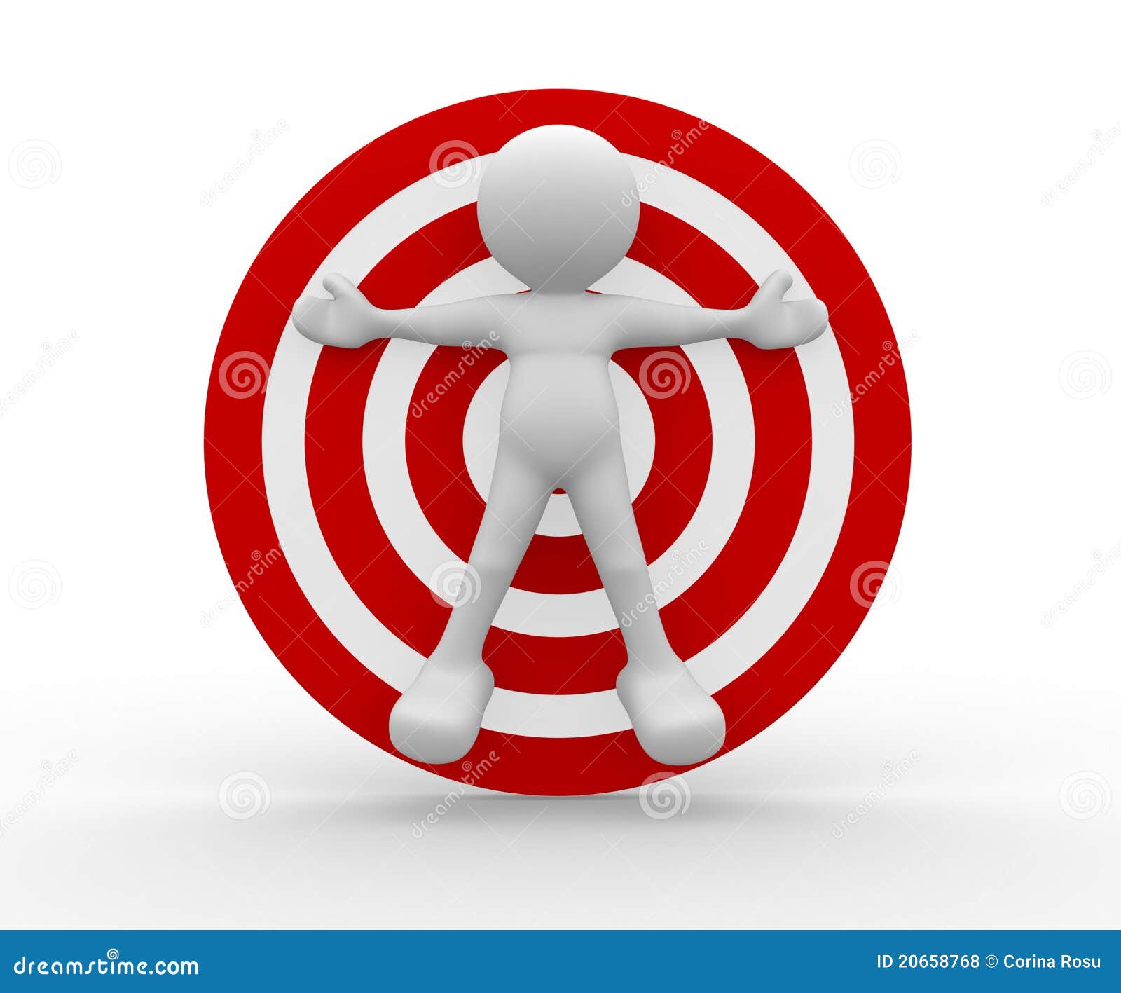 Target stock illustration. Illustration of figure, character - 20658768