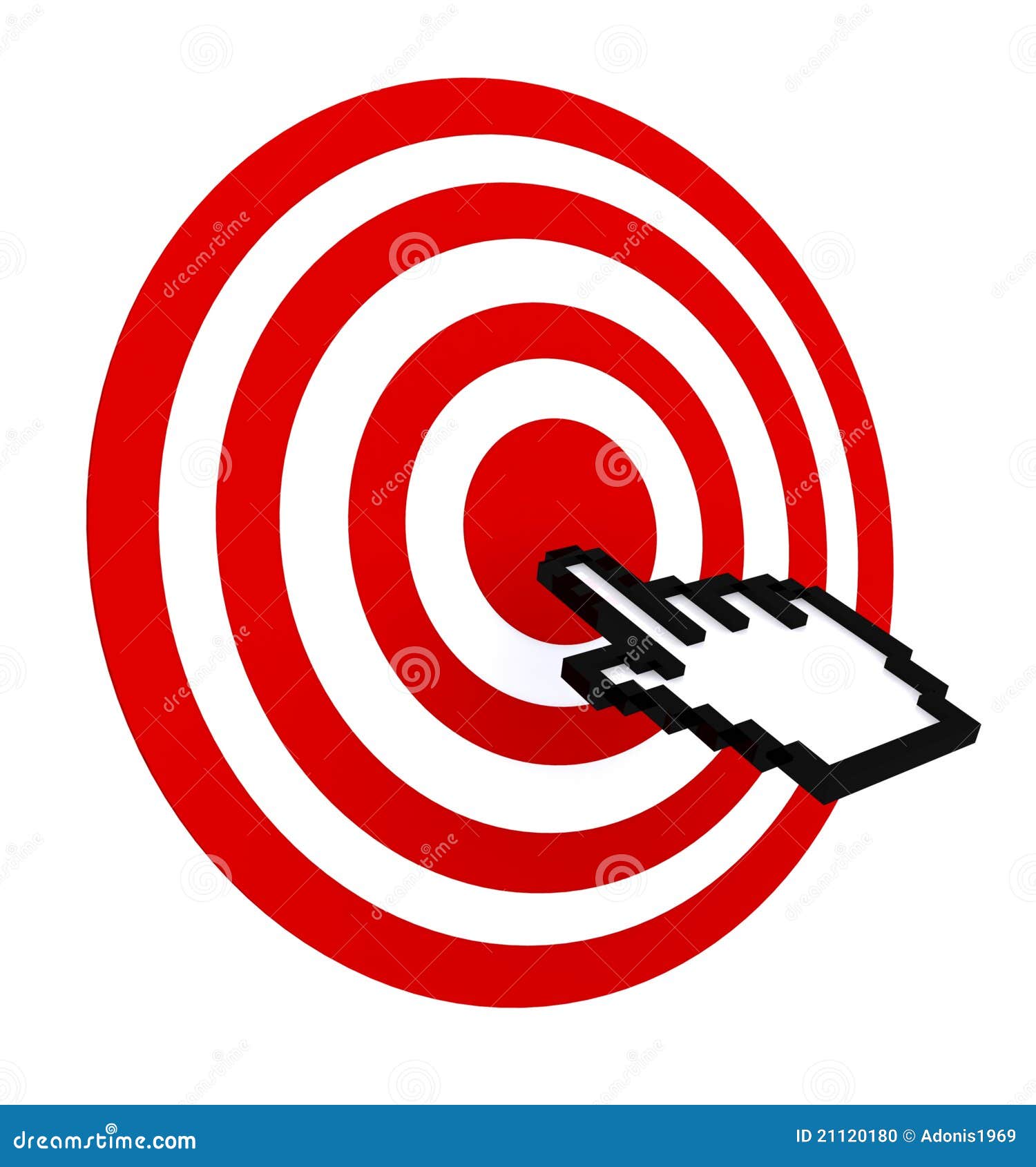 On target stock photo. Image of white, perfection, sign - 21120180