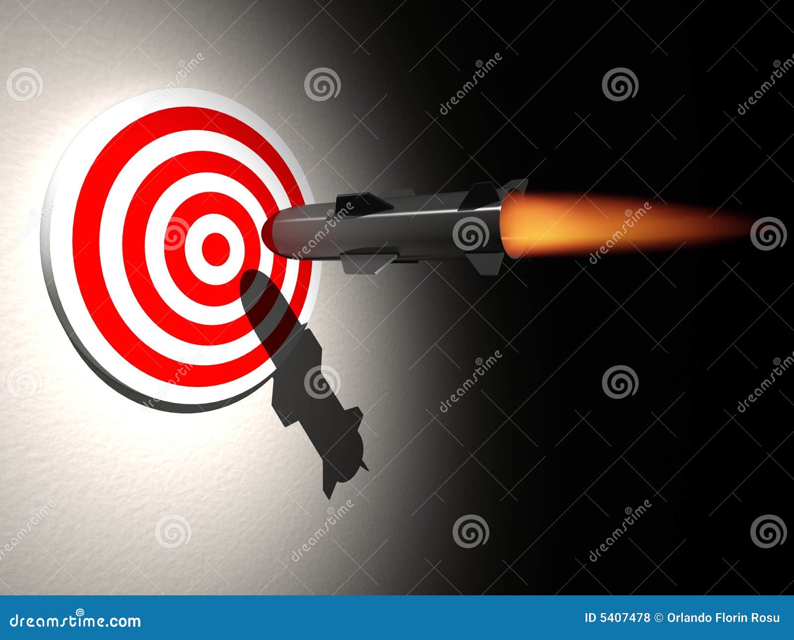 On target stock illustration. Illustration of aggression - 5407478