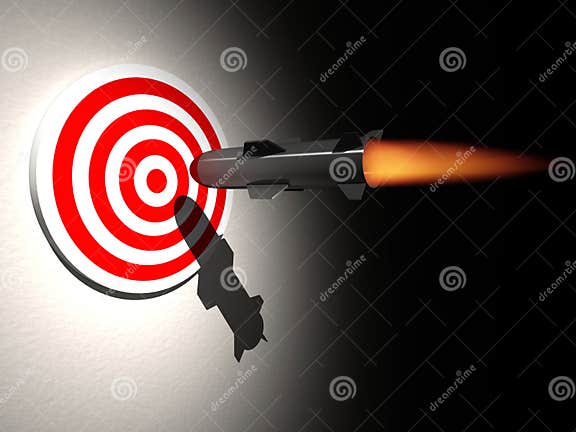 On target stock illustration. Illustration of aggression - 5407478