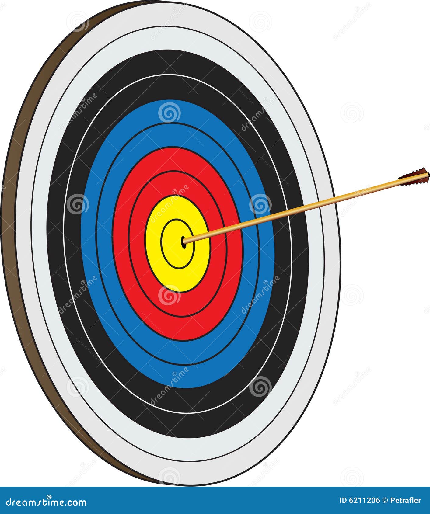 On Target stock vector. Illustration of goal, score, strike - 6211206