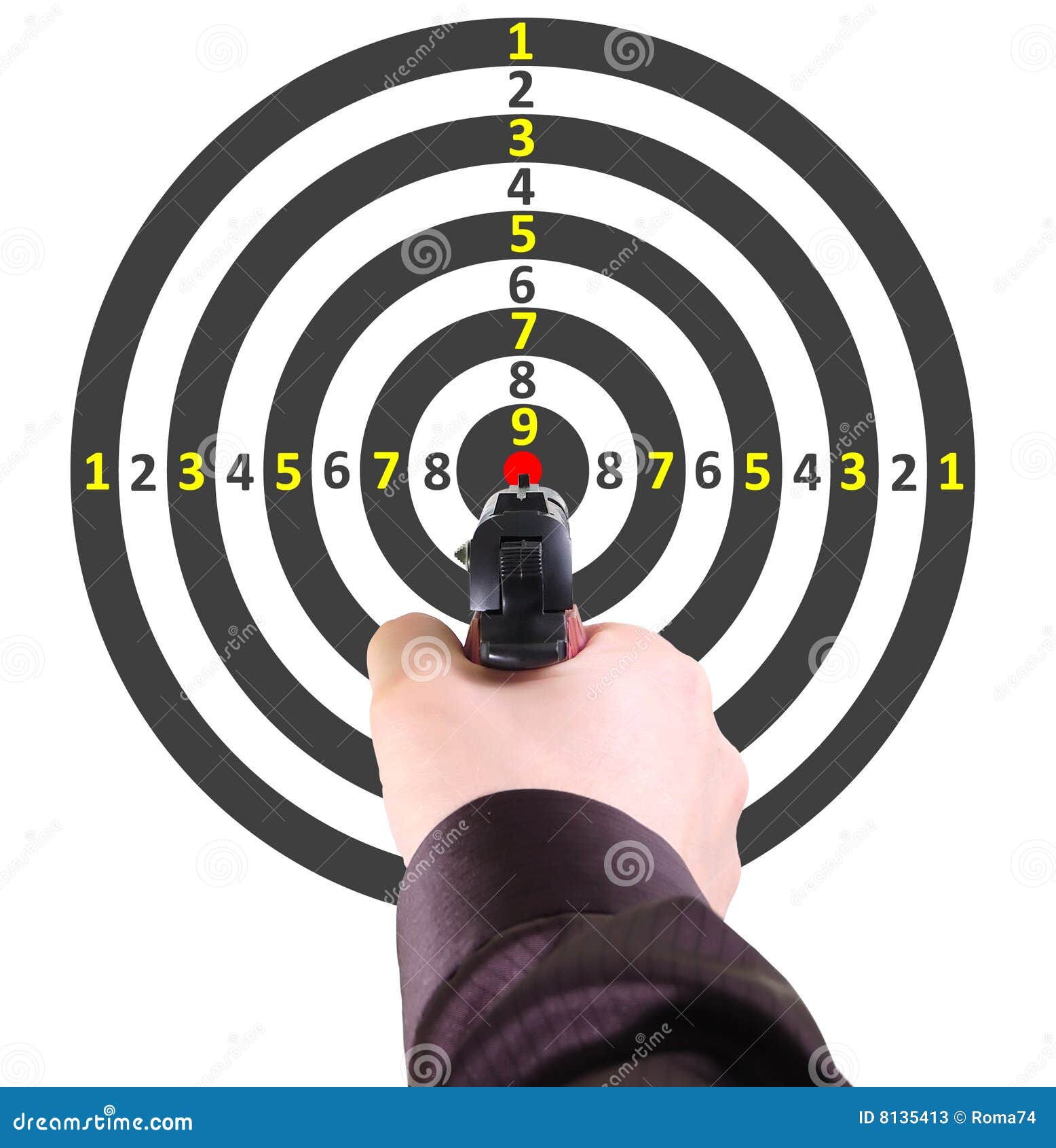 Target stock image. Image of sniper, bull, target, firing - 8135413