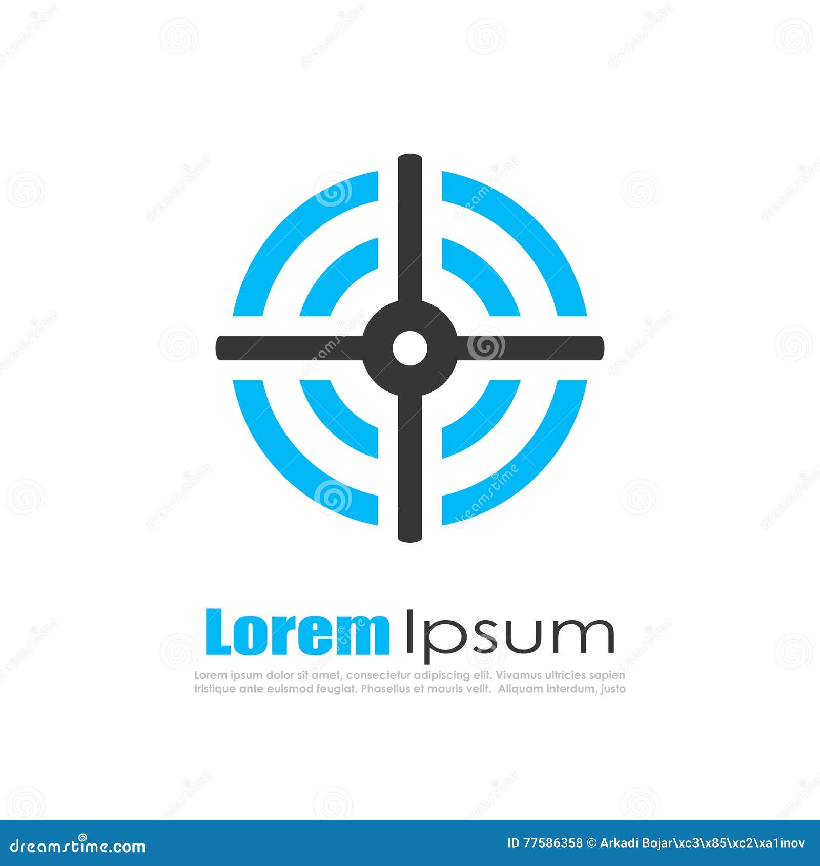 Target abstract logo stock vector. Illustration of background - 77586358