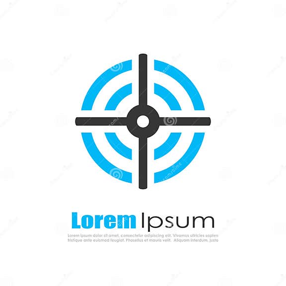 Target abstract logo stock vector. Illustration of background - 77586358