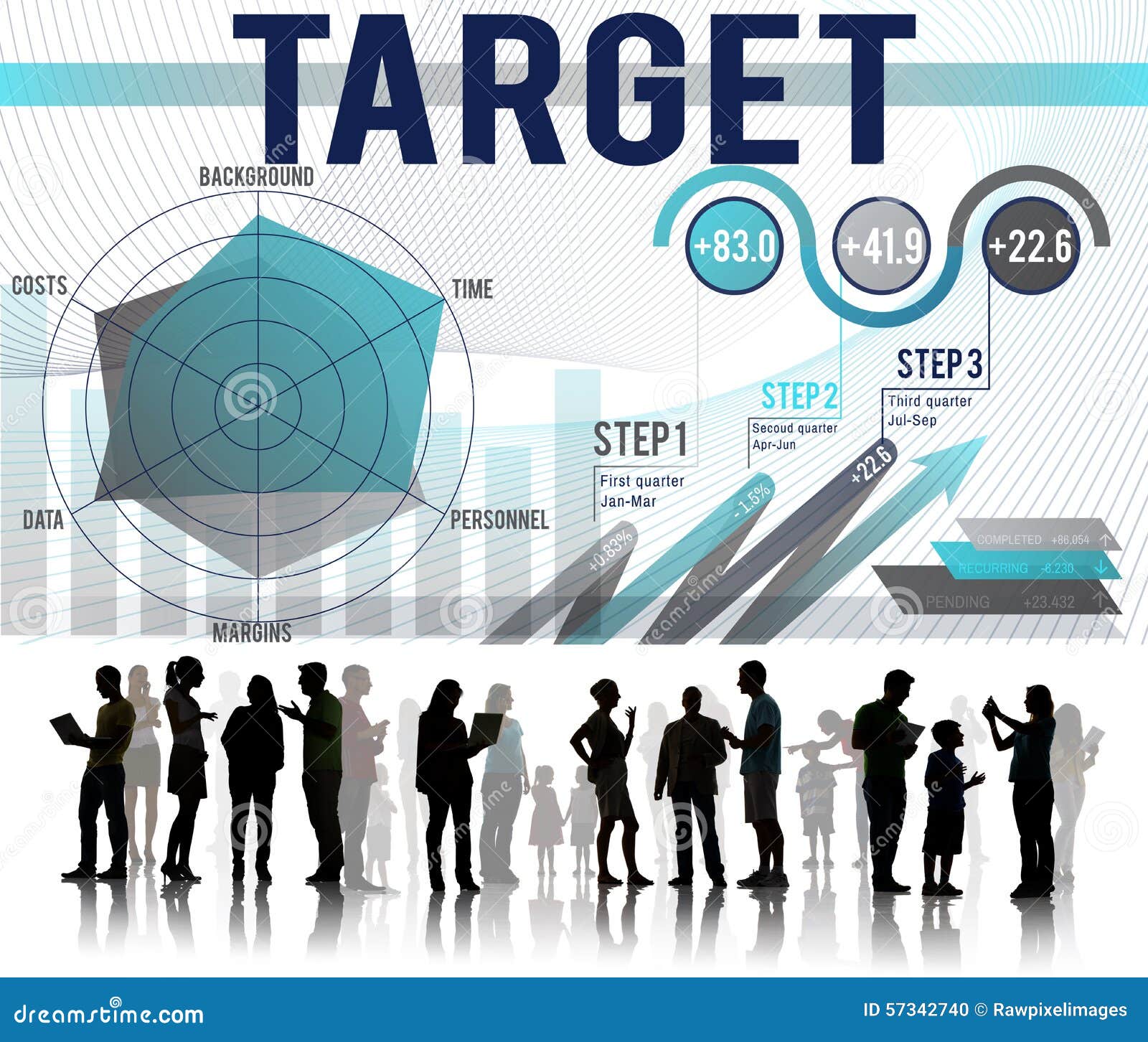 Target Achievement Goal Success Aspiration Concept Stock Photo - Image ...
