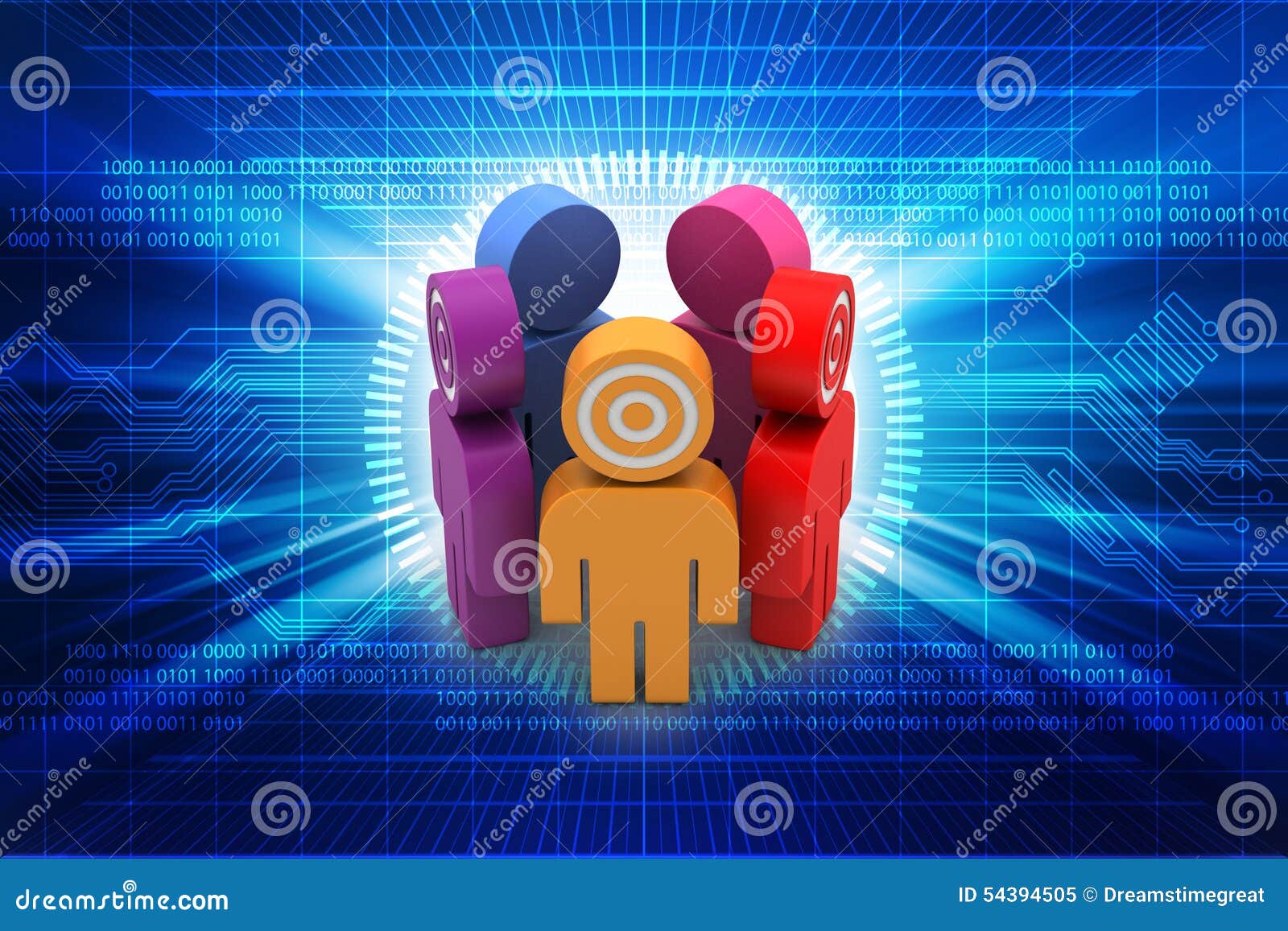Target achieving concept stock illustration. Illustration of ...