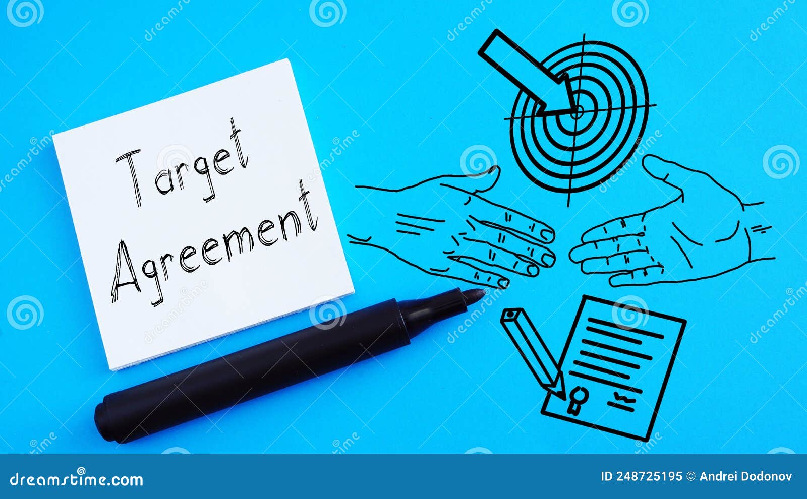 Target Agreement is Shown Using the Text Stock Image - Image of ... Target Agreement is Shown Using the Text Stock Image - Image of ...