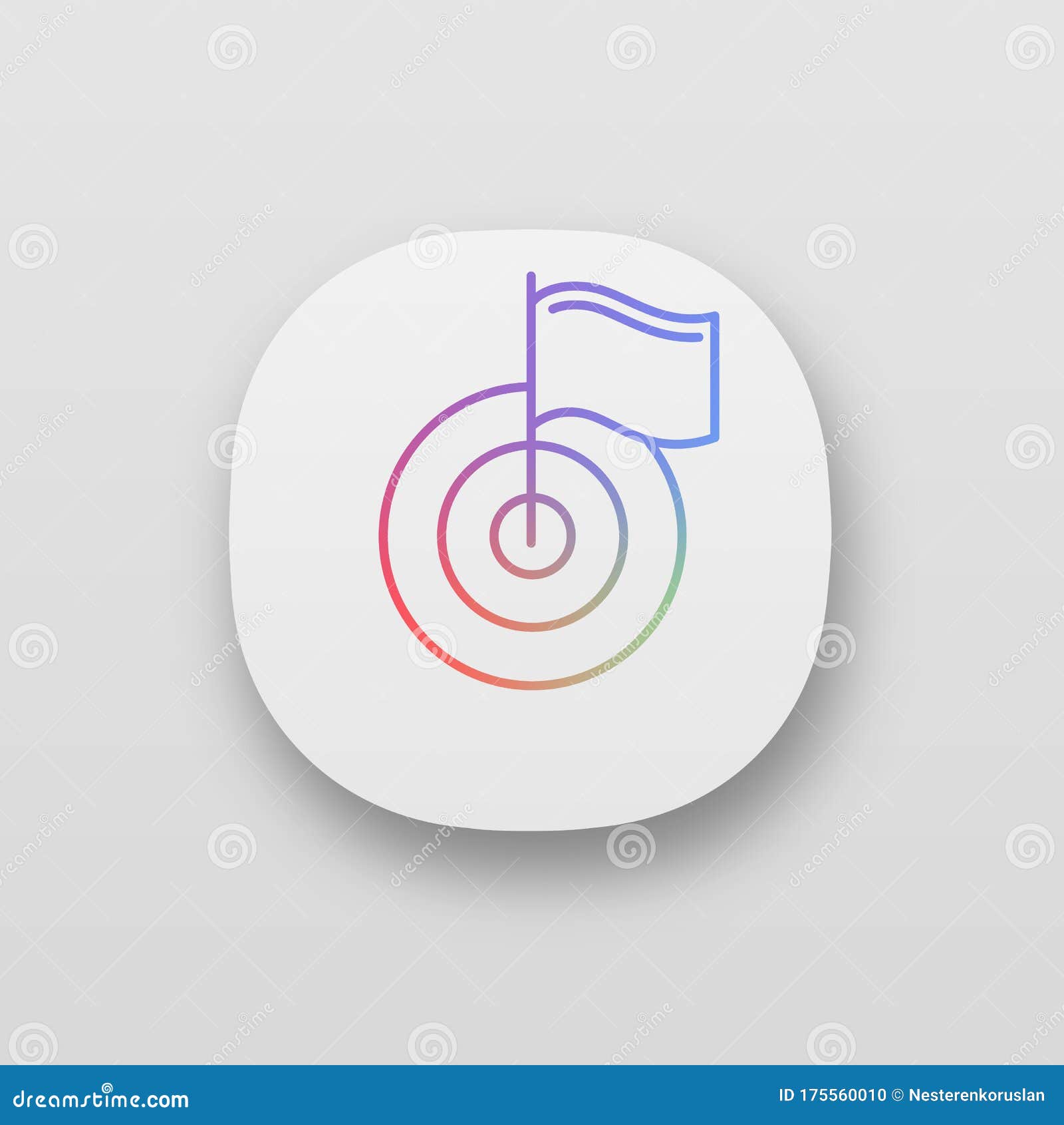 Target, aim app icon stock vector. Illustration of graphic - 175560010