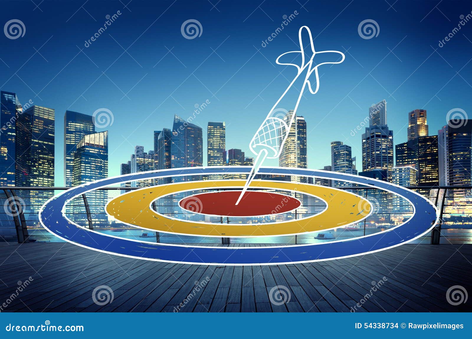 Target Aim Dot Objective Achievement Dartboard Goal Concept Stock Photo ...