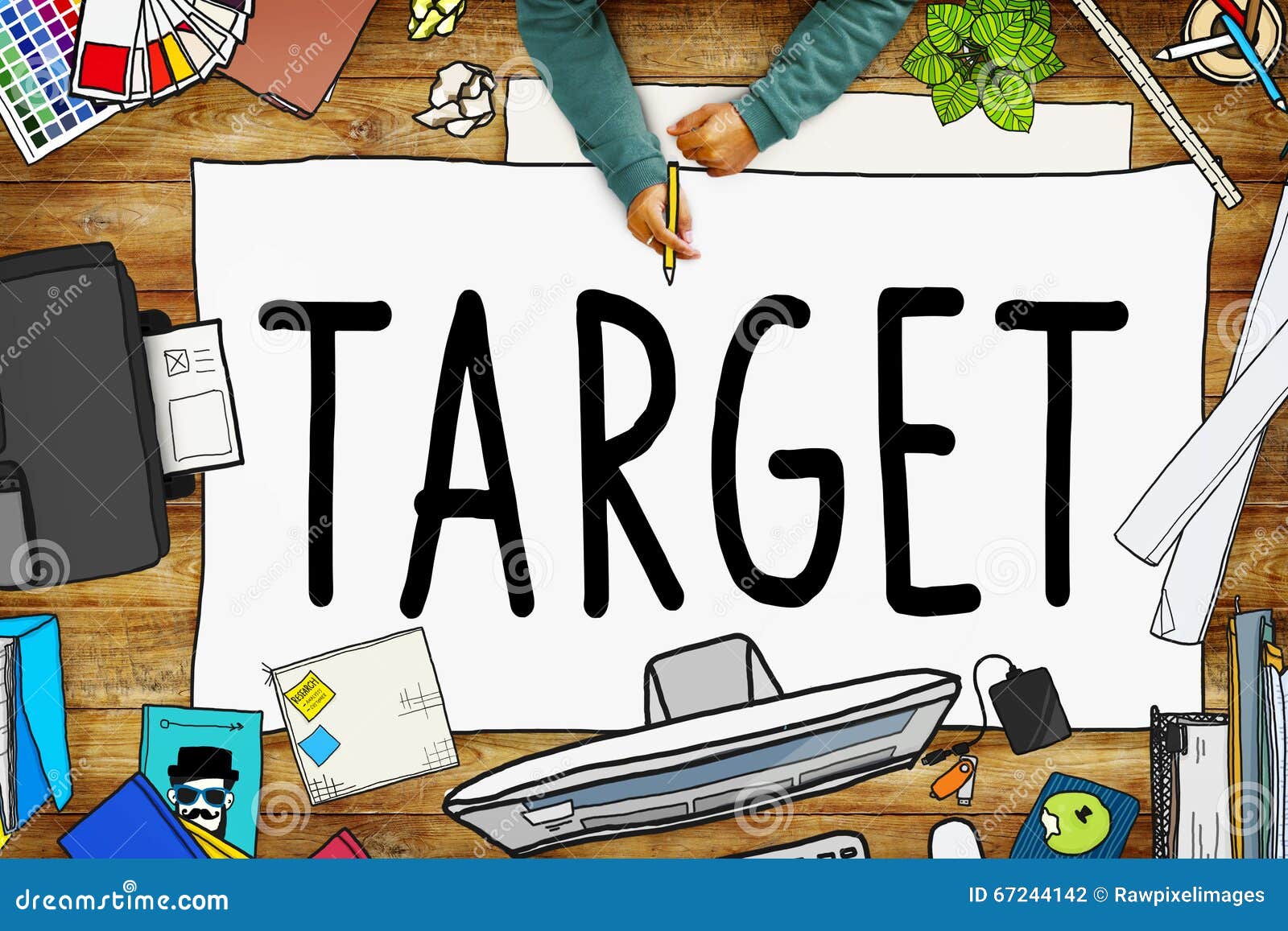 Target Aim Goal Marketing Mission Aspiration Concept Stock Illustration ...