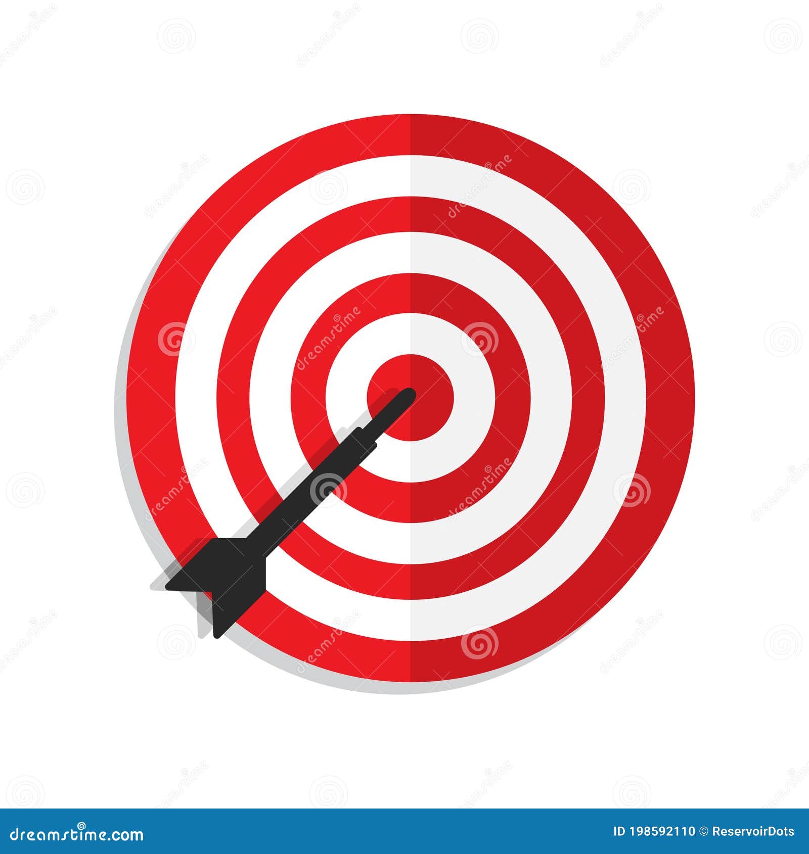 Target Aim Icon stock vector. Illustration of excellence - 198592110