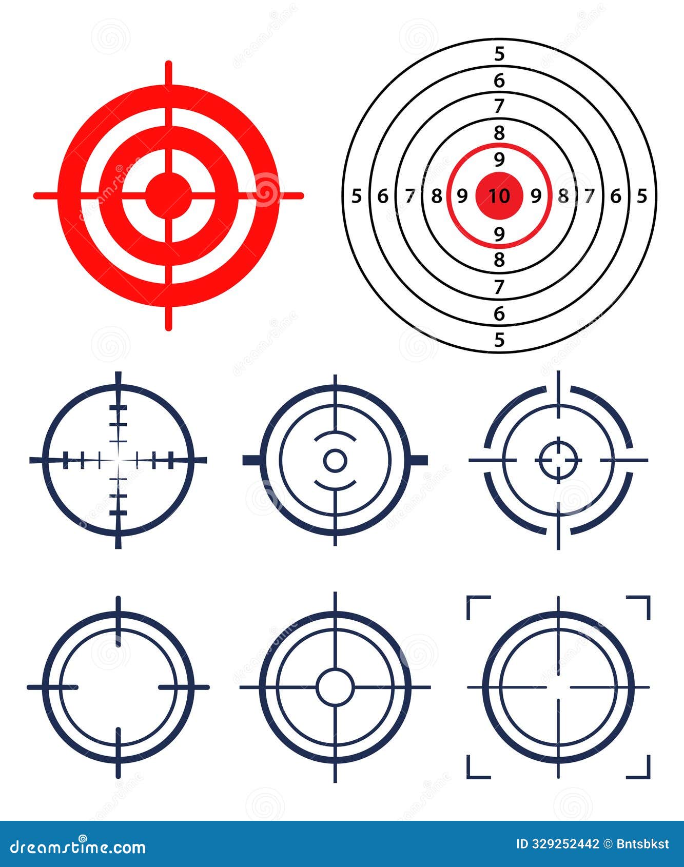 Target and Aim, Targeting and Aiming. Target or Aim Symbol. Military ...