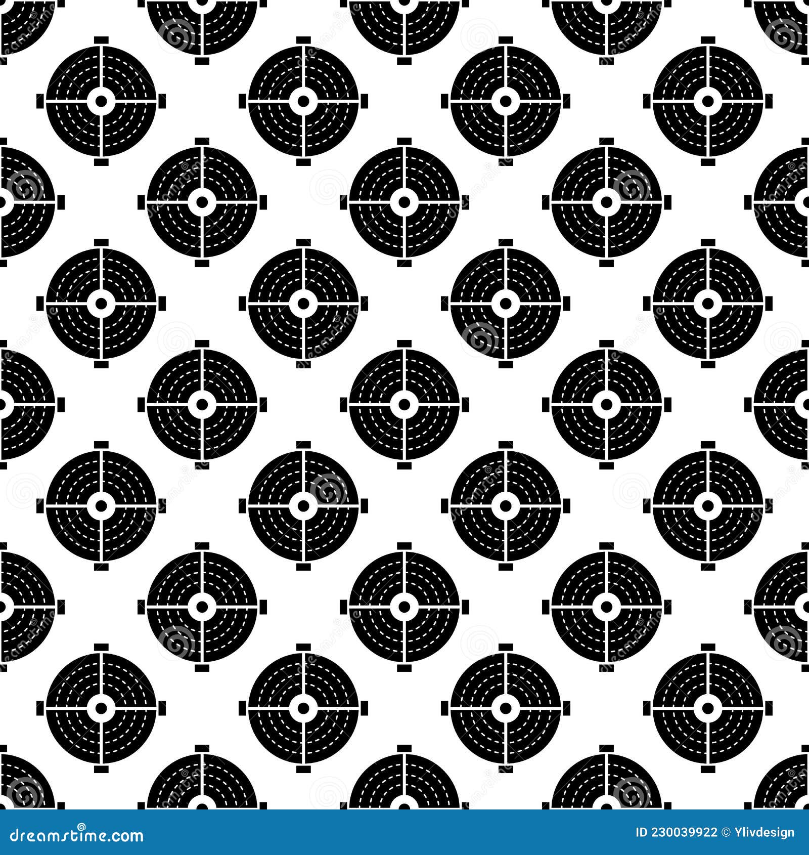 Target Arch Pattern Seamless Vector Stock Vector - Illustration of ...