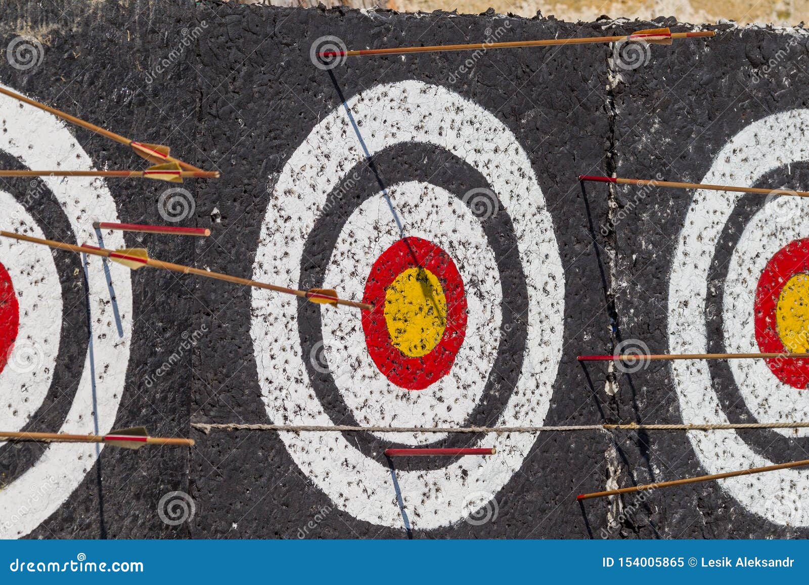 Target for Archery Arrows. Arrows Bow Hit the Target Stock Image ...