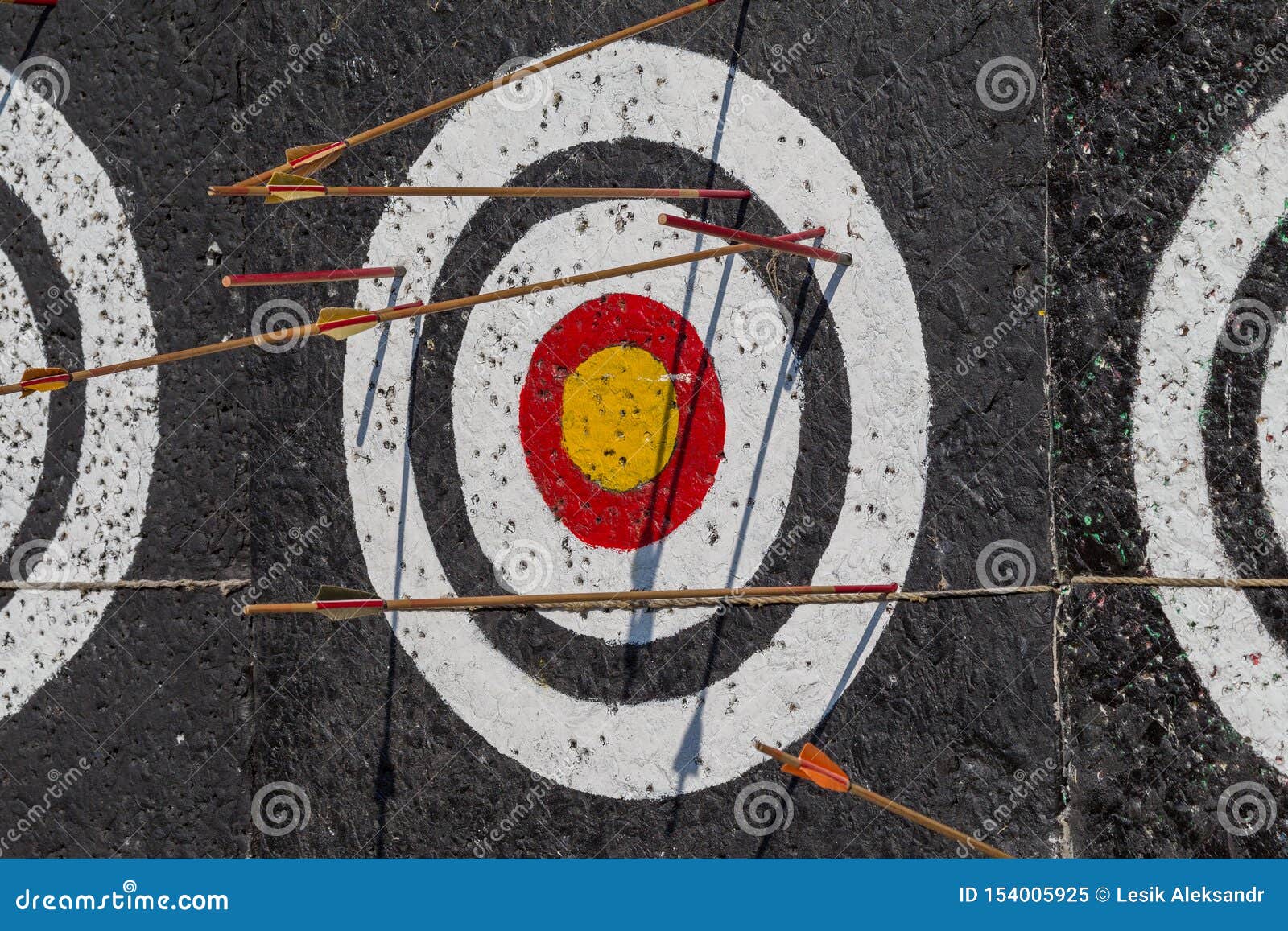 Target for Archery Arrows. Arrows Bow Hit the Target Stock Image ...