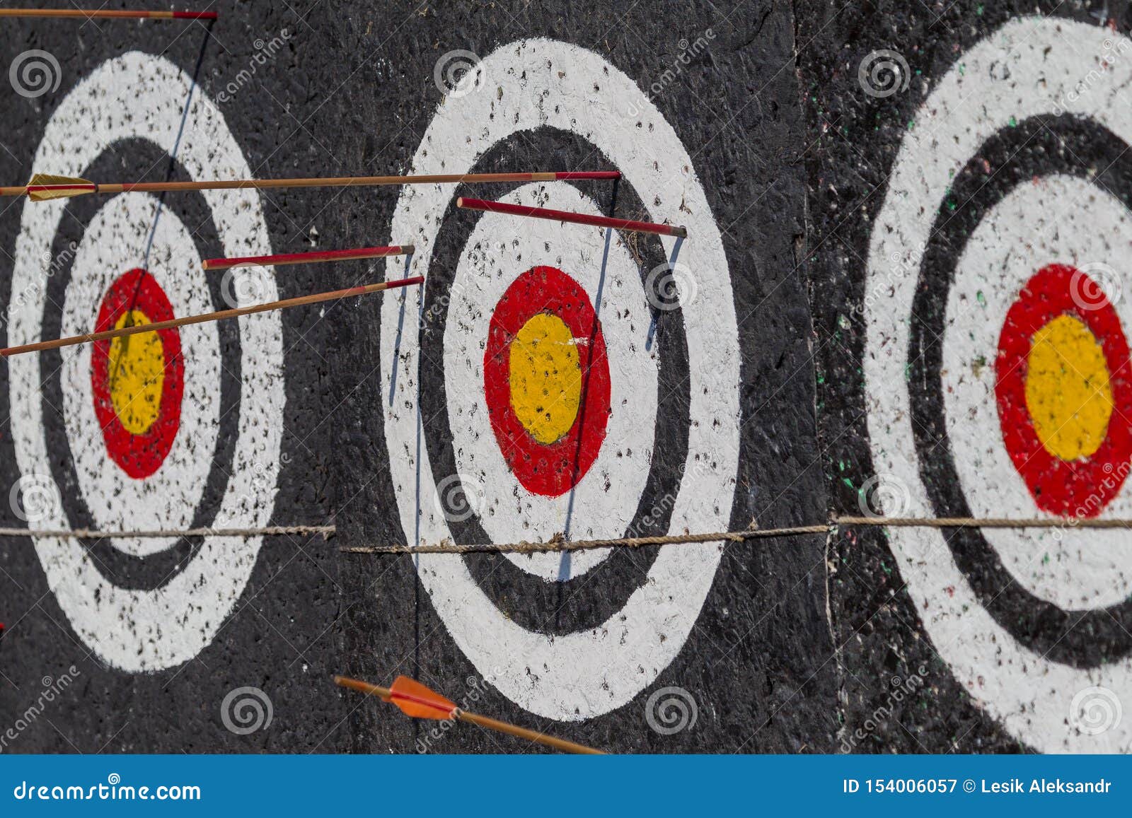 Target for Archery Arrows. Arrows Bow Hit the Target Stock Image ...