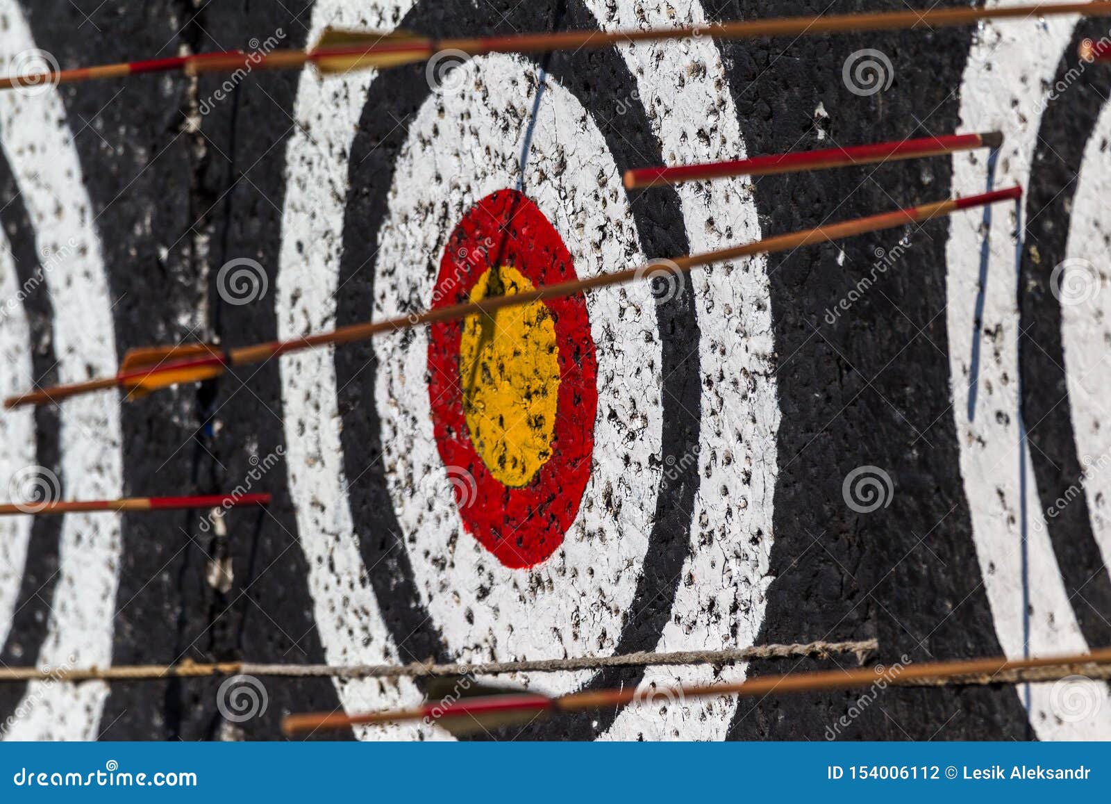 Target for Archery Arrows. Arrows Bow Hit the Target Stock Photo ...