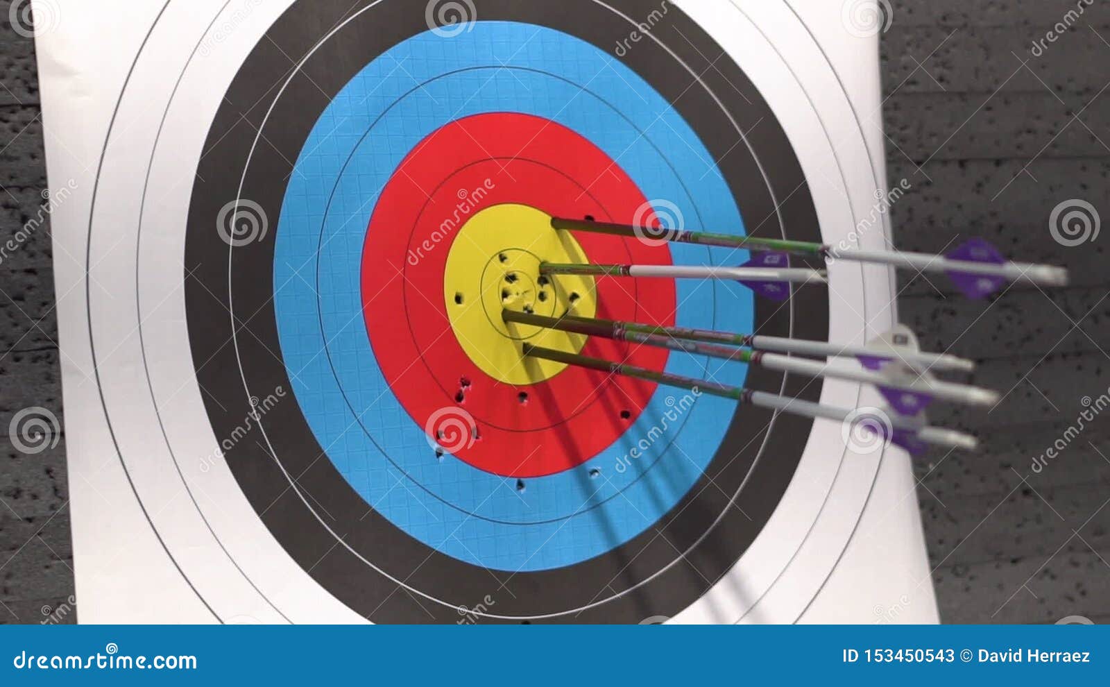 Target for Archery Shooting. Arrow Hitting the Target. Stock Video ...