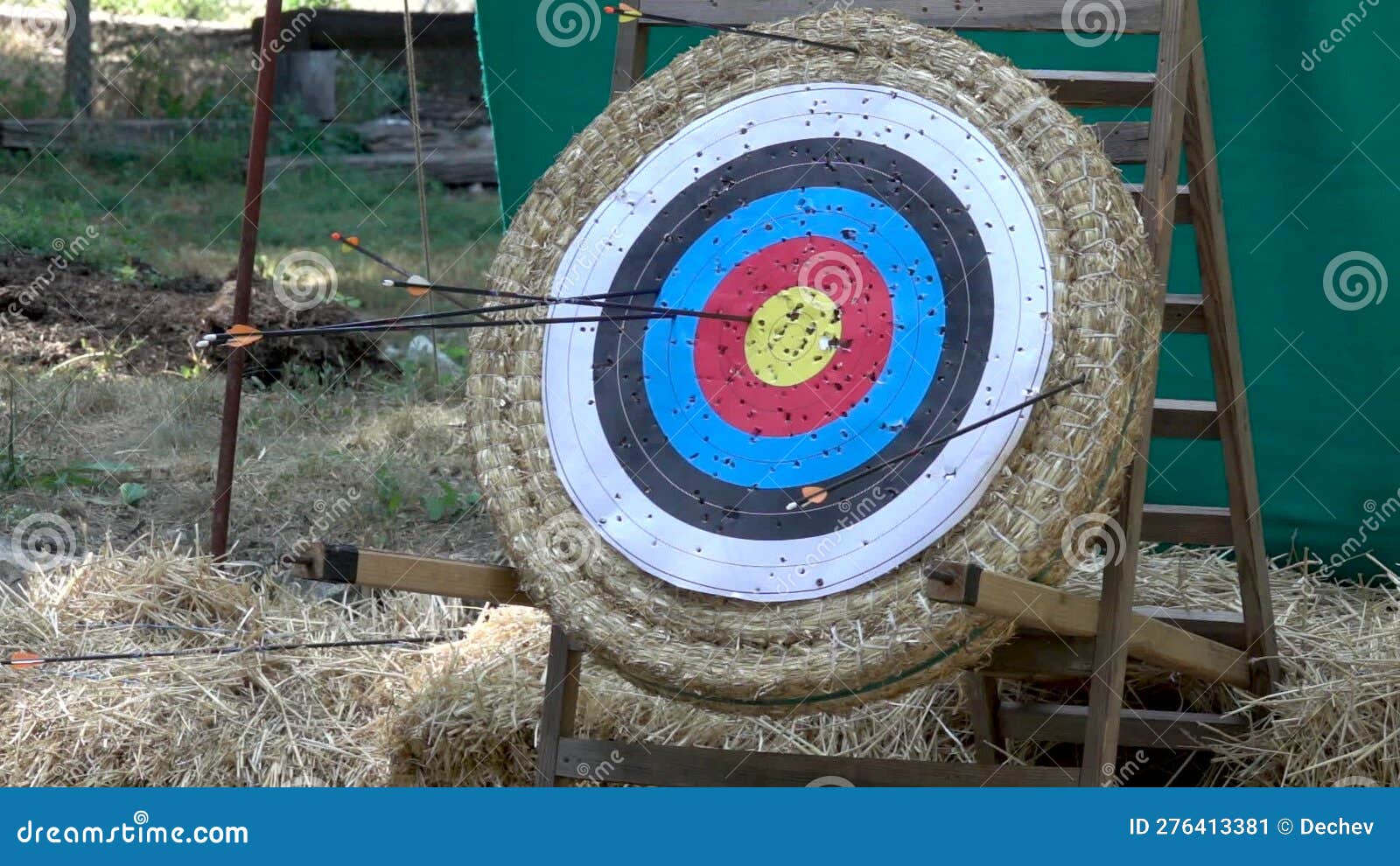 Target for Archery Shooting. Arrow Hitting the Target. Stock Video ...