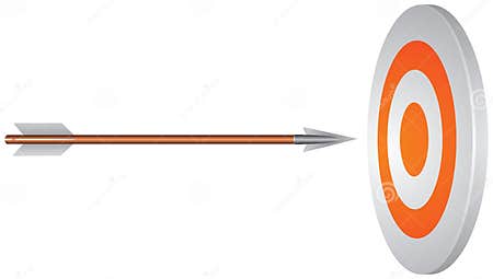 Target and arrow stock vector. Illustration of concept - 23278290