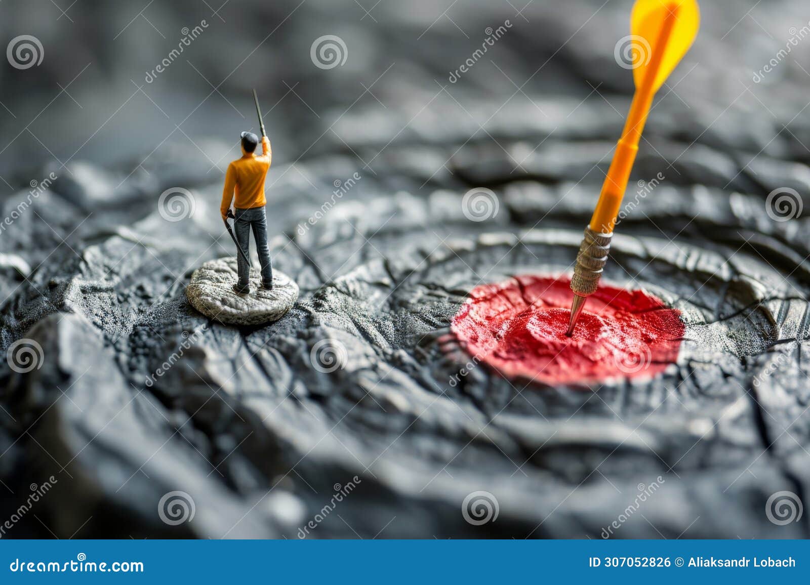 A Target with an Arrow. the Concept of Achieving the Goal Stock Photo ...