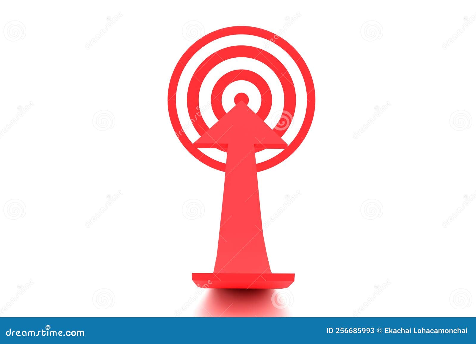 Target with Arrow. Goal Achieve Success Concept Stock Illustration ...