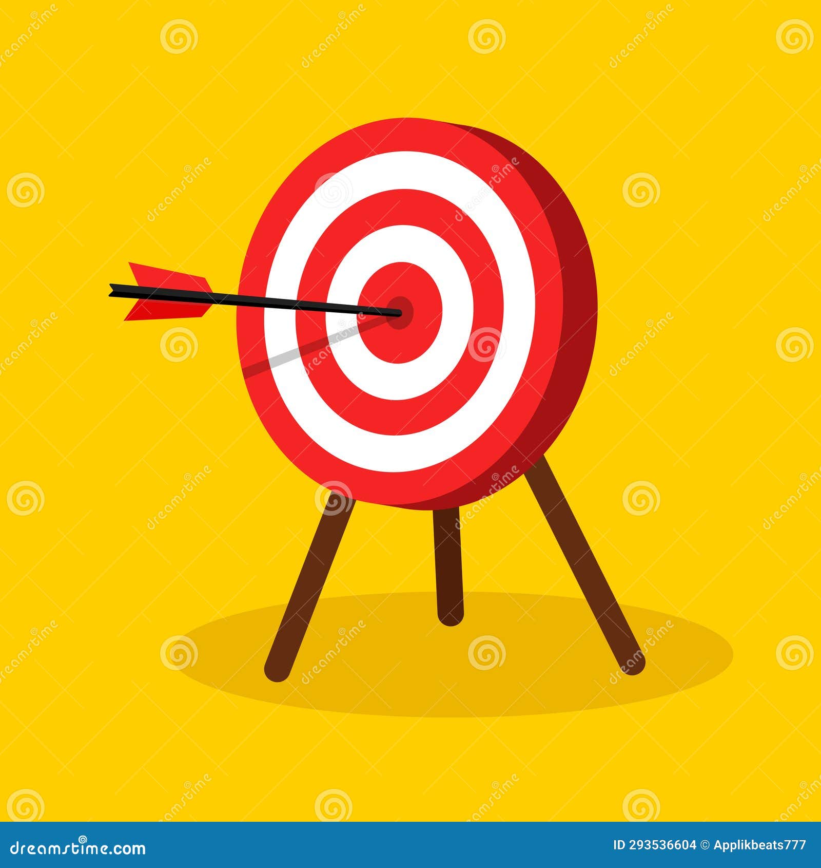 Red Arrow Of Goal Symbol, The Arrow Red Concept Is Symbolizes Goal And ...