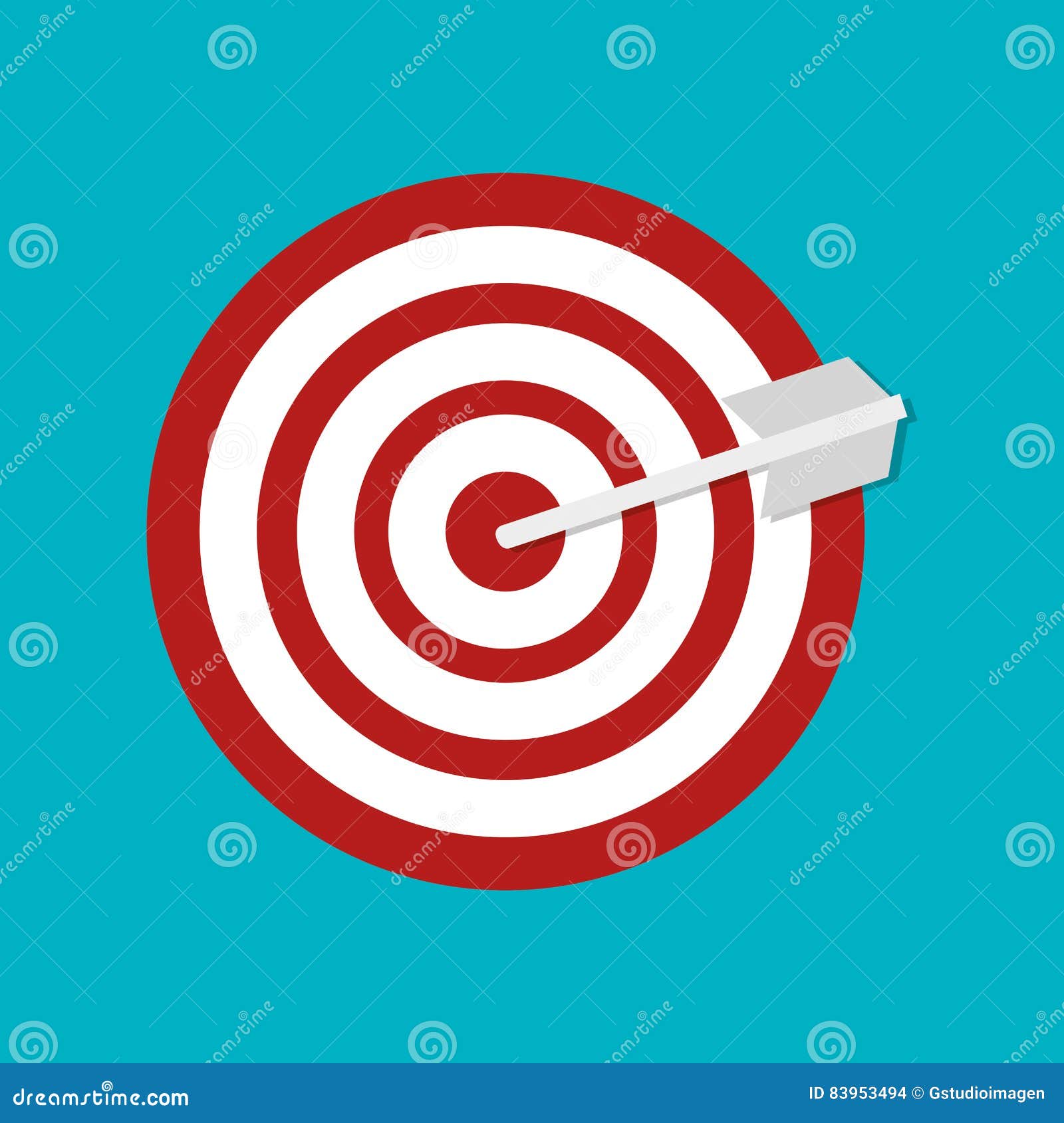 Target arrow icon stock illustration. Illustration of business - 83953494