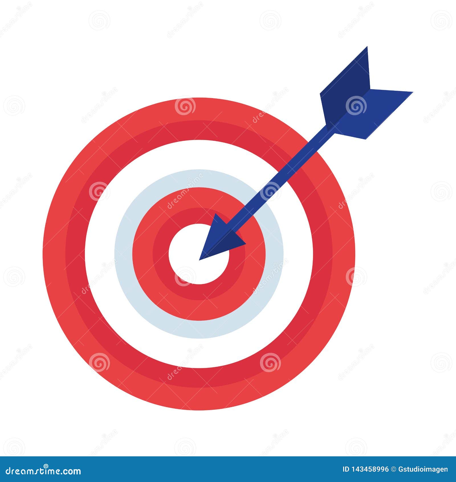 Target with arrow icon stock vector. Illustration of dartboard - 143458996