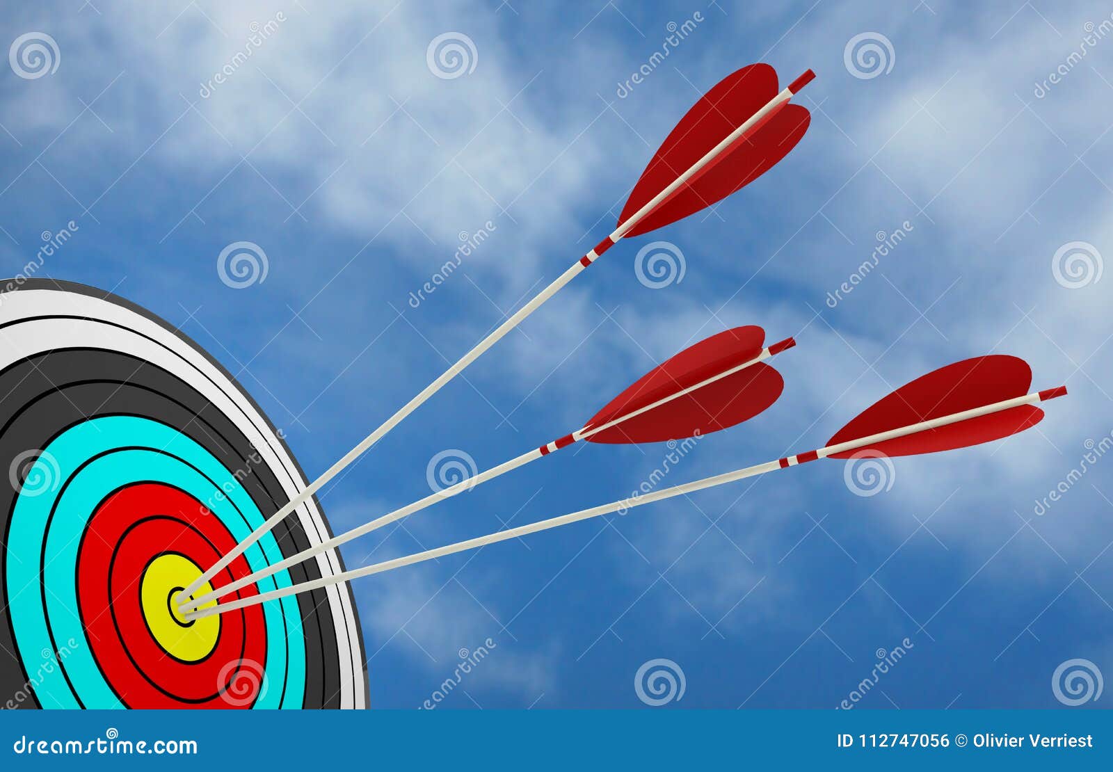 Target Arrow Objective Strategy Success Stock Illustration ...