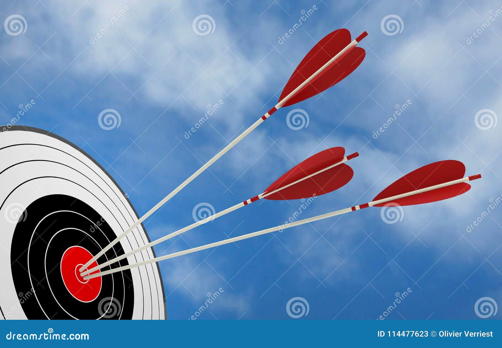 Target arrow objective stock illustration. Illustration of game - 114477623