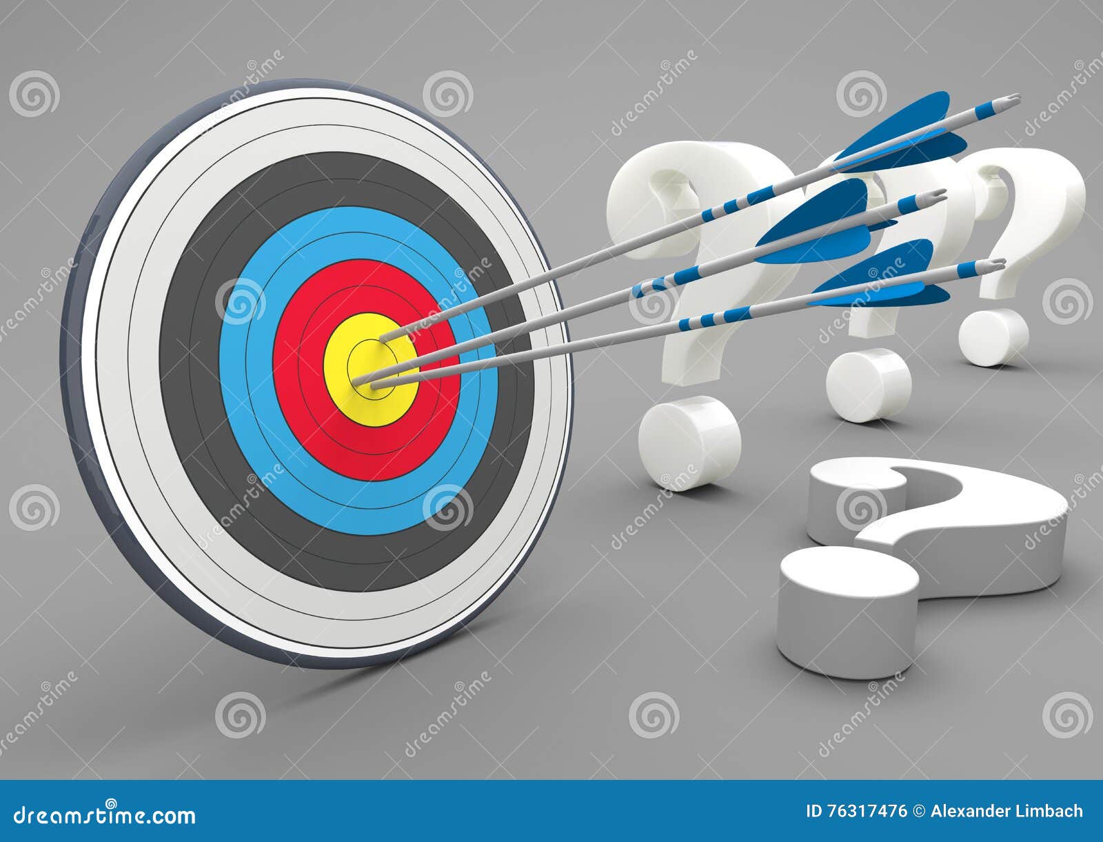 Target Arrow Questions stock illustration. Illustration of answer ...