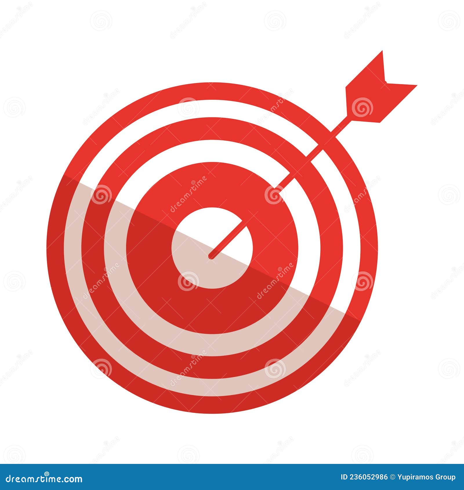 Target and arrow stock vector. Illustration of aiming - 236052986