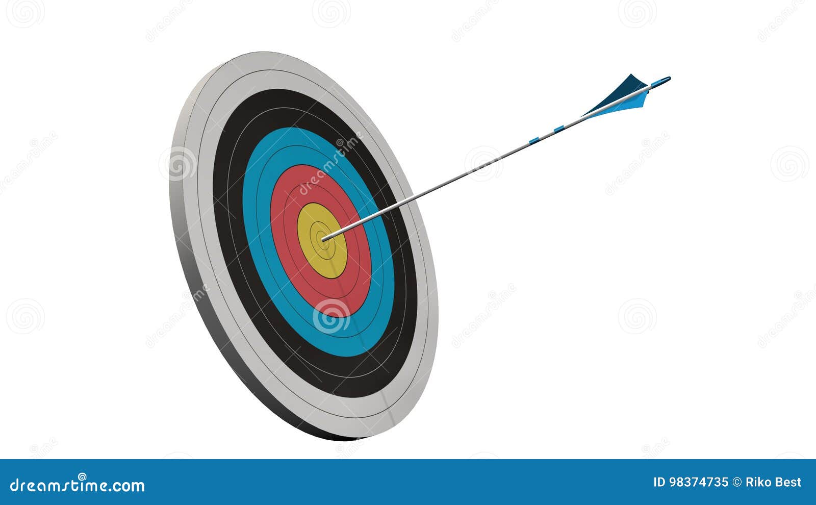 Target with a Arrow - Target with a Bow Arros in the Middle of the ...
