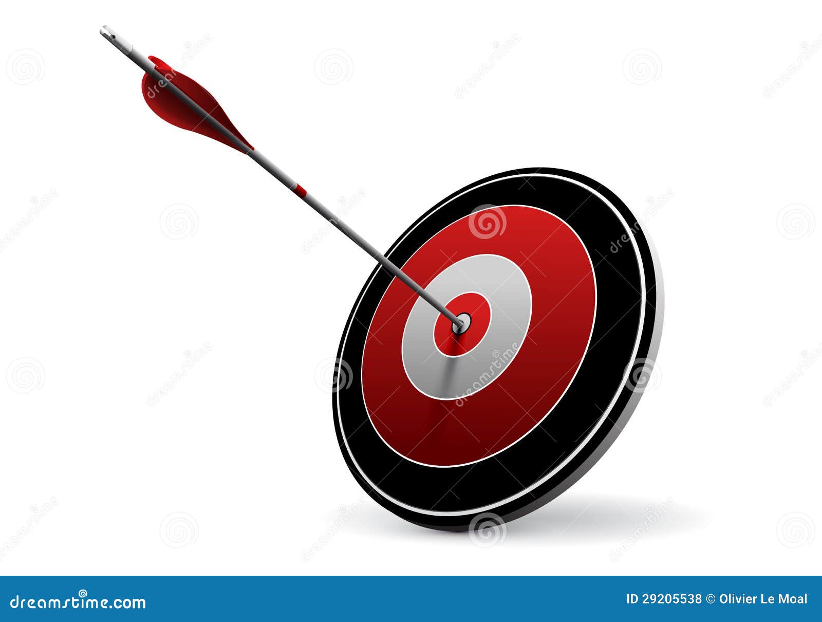Target and Arrow, Vector Business Icon Stock Vector - Illustration of ...